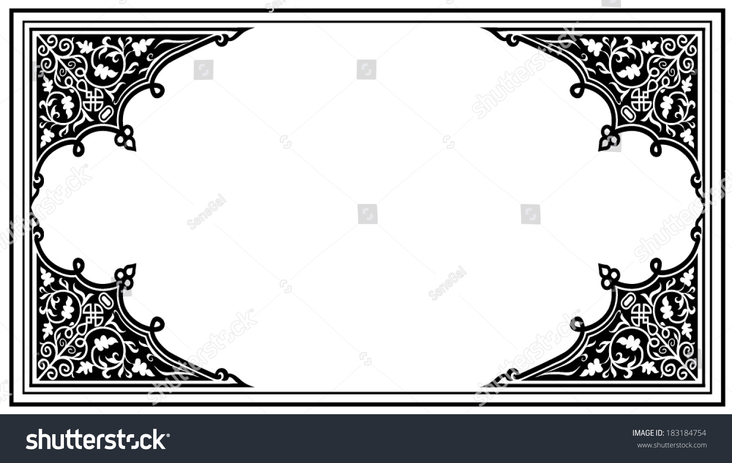 Tribal Frame Stock Vector (Royalty Free) 183184754 | Shutterstock