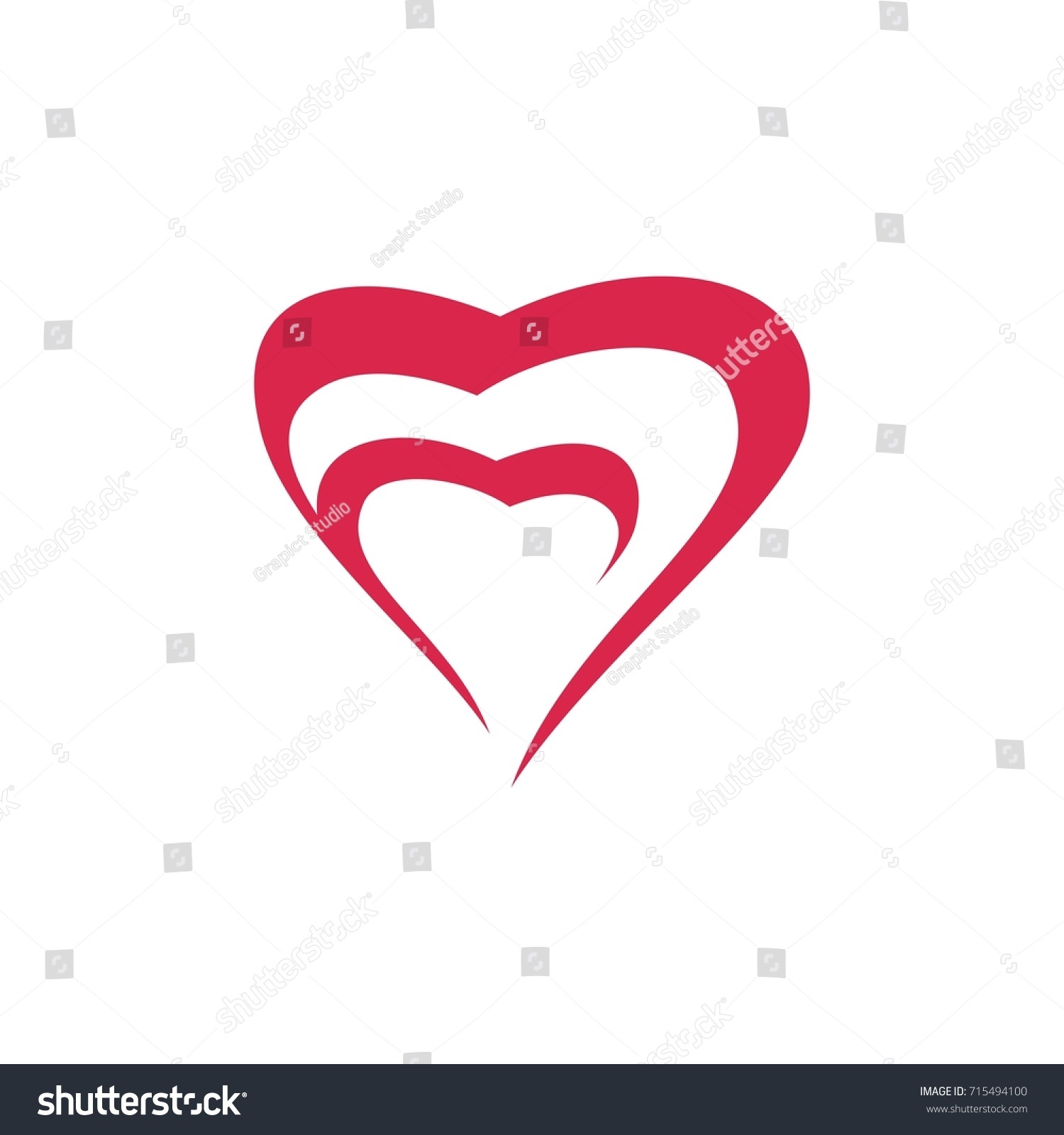Tribal Heart Combination Stock Vector (Royalty Free) 715494100 ...