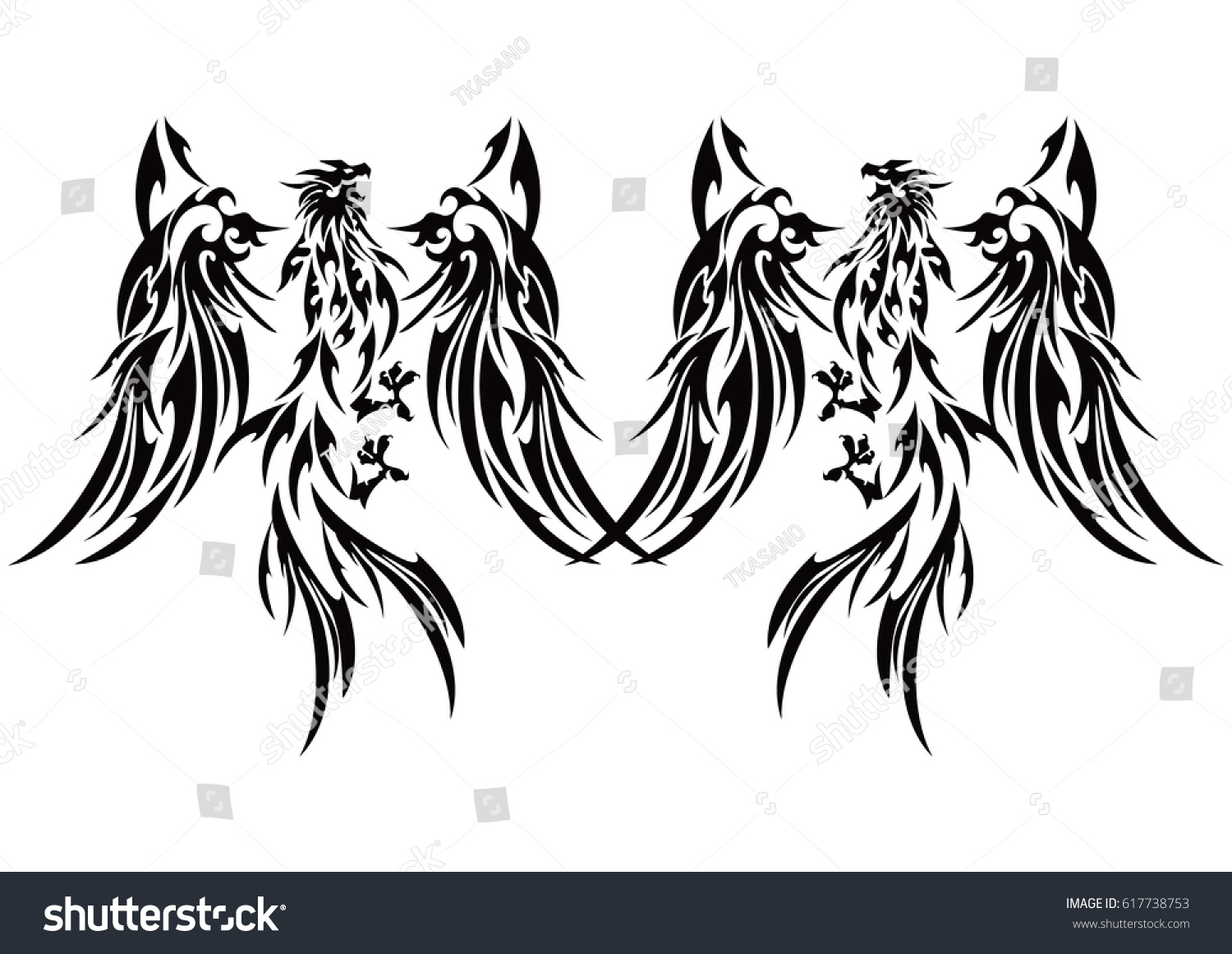 3,157 Tribal phoenix tattoo Images, Stock Photos & Vectors | Shutterstock
