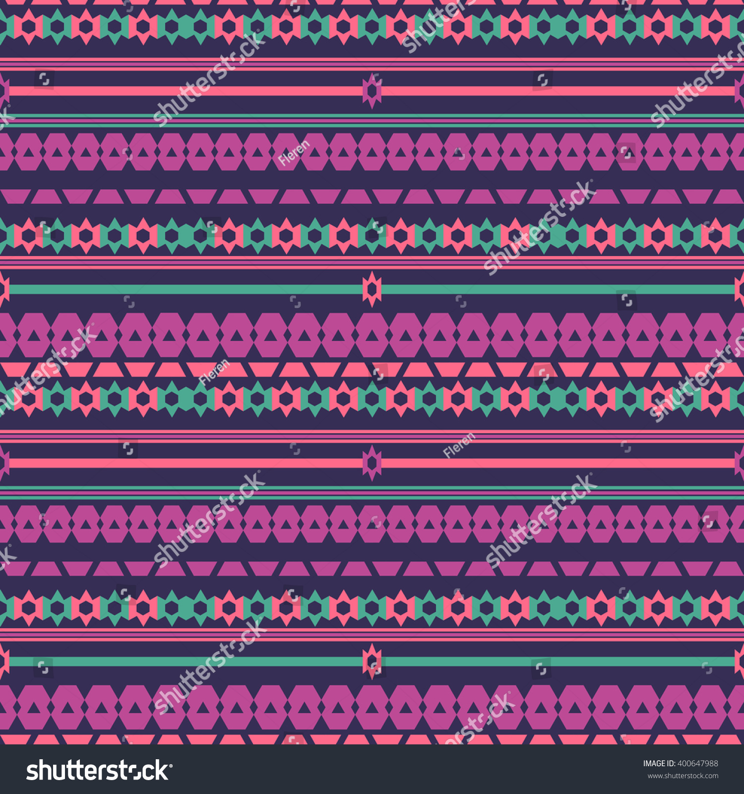 Tribal Texture Geometric Seamless Pattern Vector Stock Vector (Royalty ...