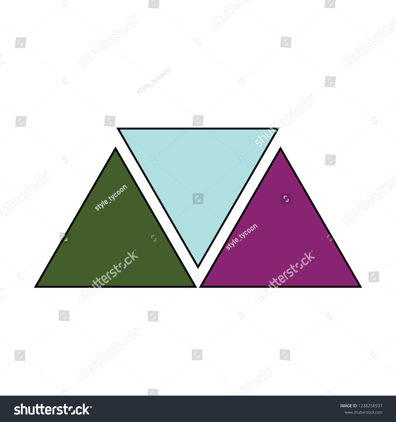 Trico Icon Logo: vector de stock (libre de regalías) 1238256937 ...