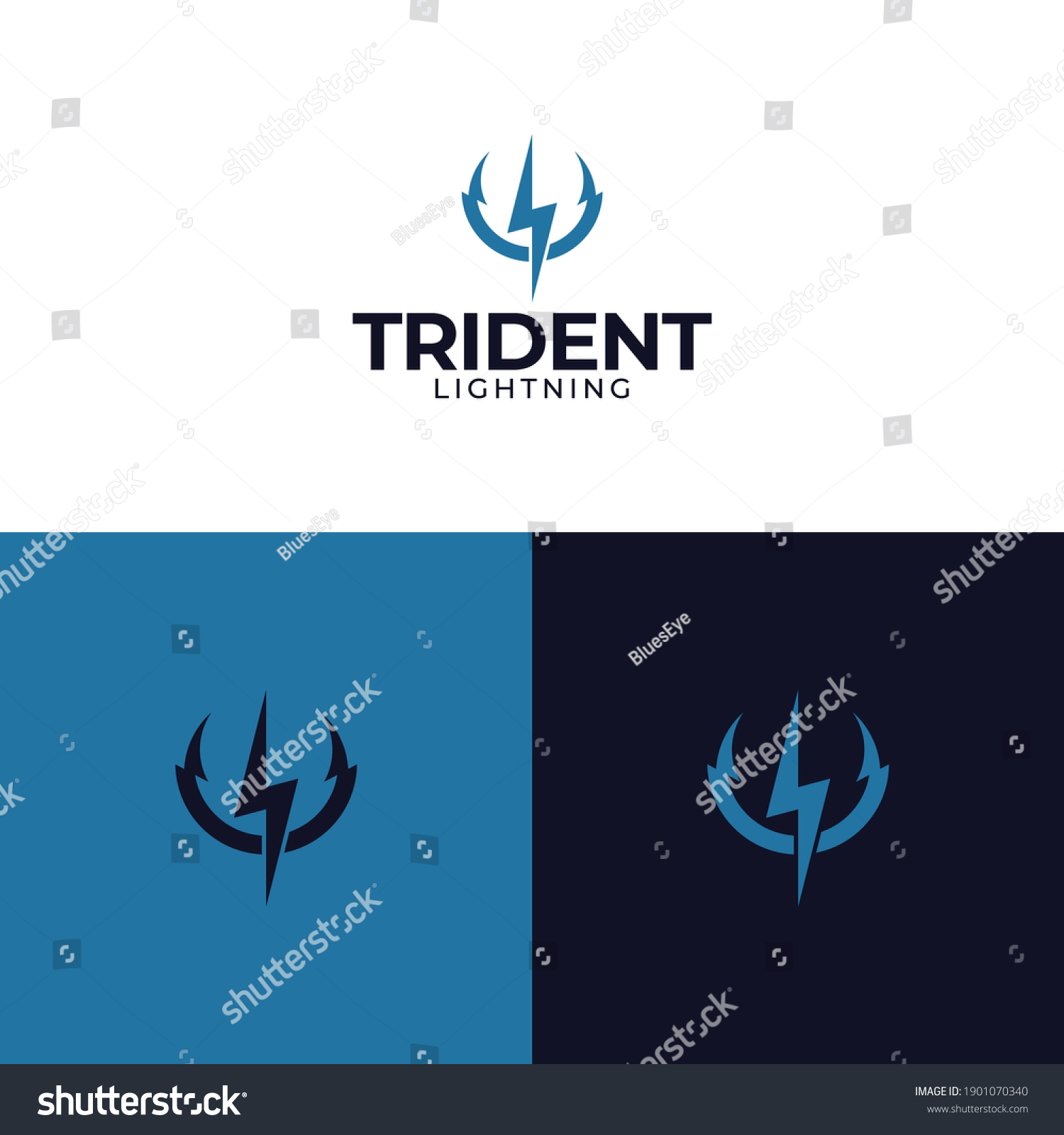 Trident Energy Logo Design Vector Stock Vector (Royalty Free ...