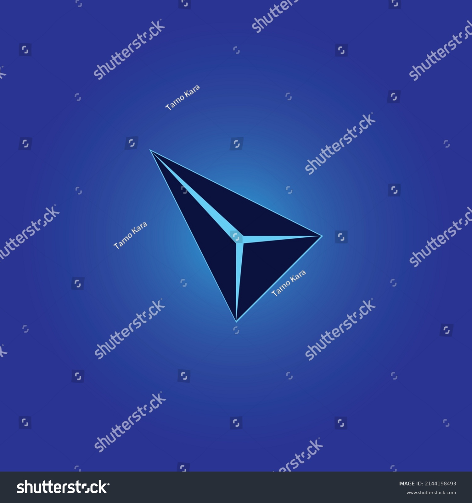 Trigonal Logo Illustration Vector Design Stock Vector (Royalty Free ...