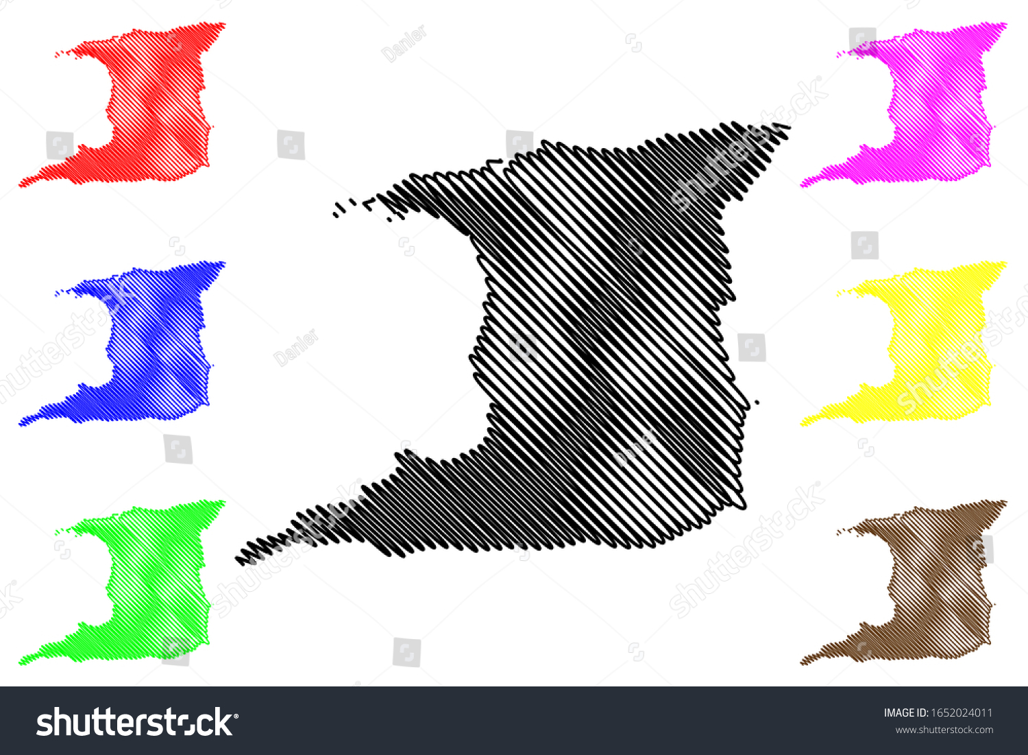 Trinidad Island Republic Trinidad Tobago Map Stock Vector (Royalty Free ... Trinidad Island Republic Trinidad Tobago Map Stock Vector (Royalty Free ...