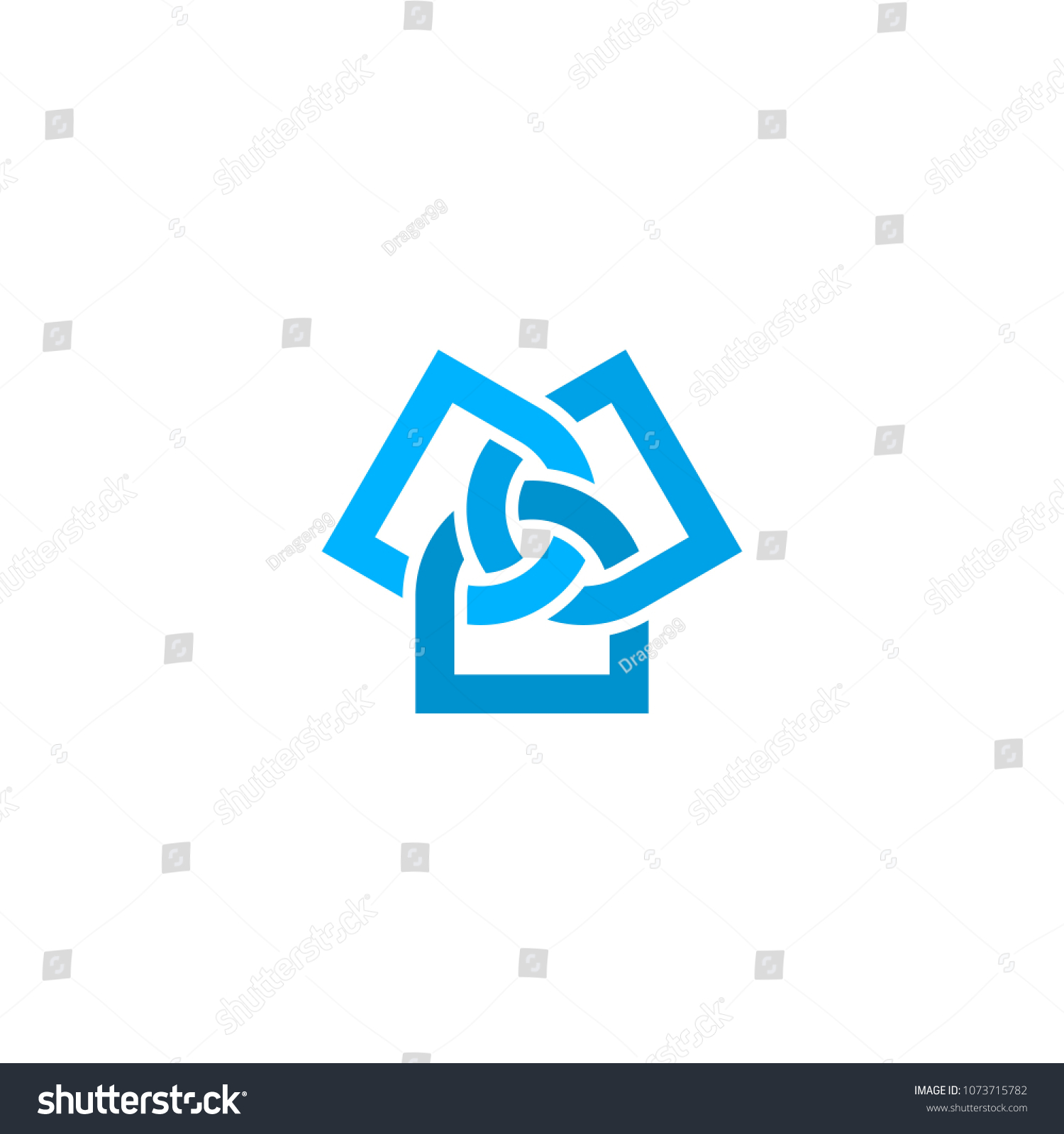 Triple D Ddd Connection Logo Vector Stock Vector (Royalty Free ...