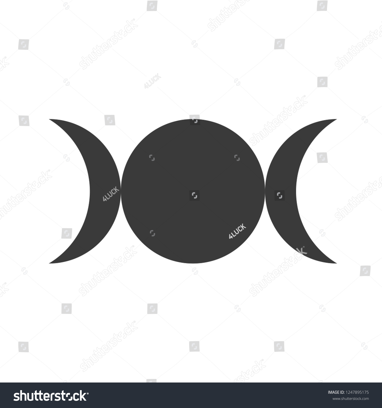 Imagen vectorial de símbolo de luna: vector de stock (libre de regalías ...