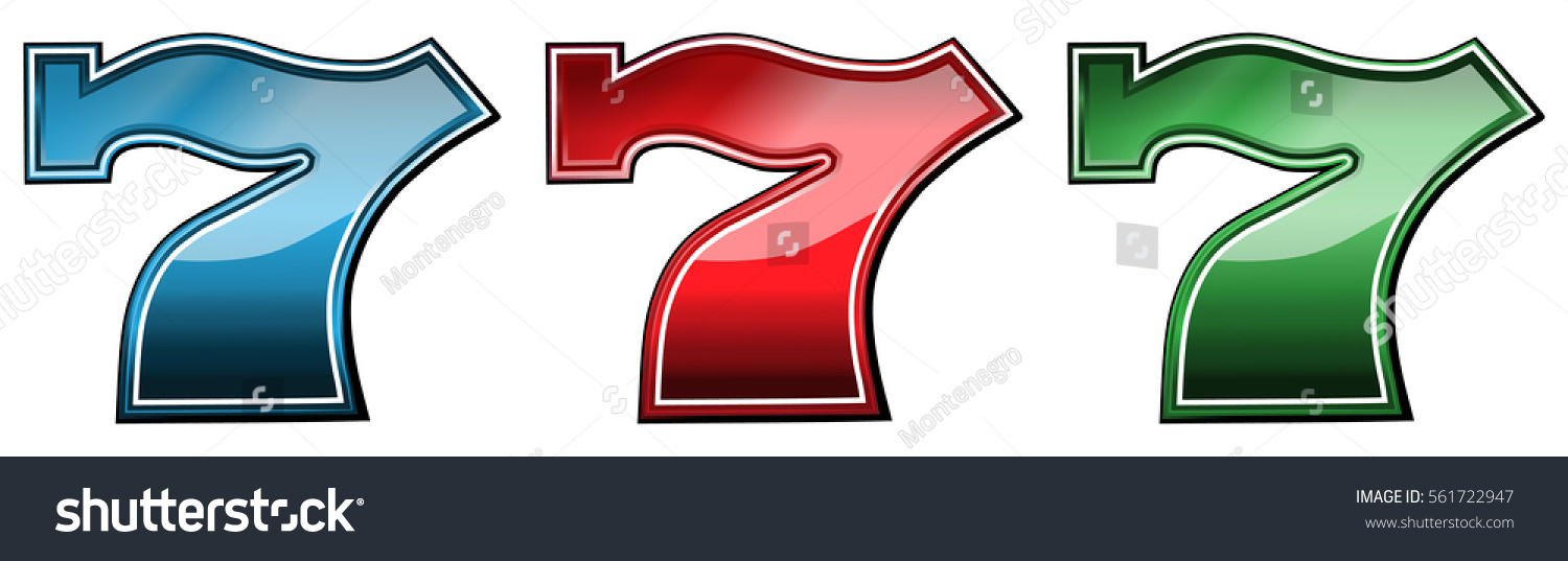 Triple Seven Slots Machine Symbol Image vectorielle de stock (libre de ...