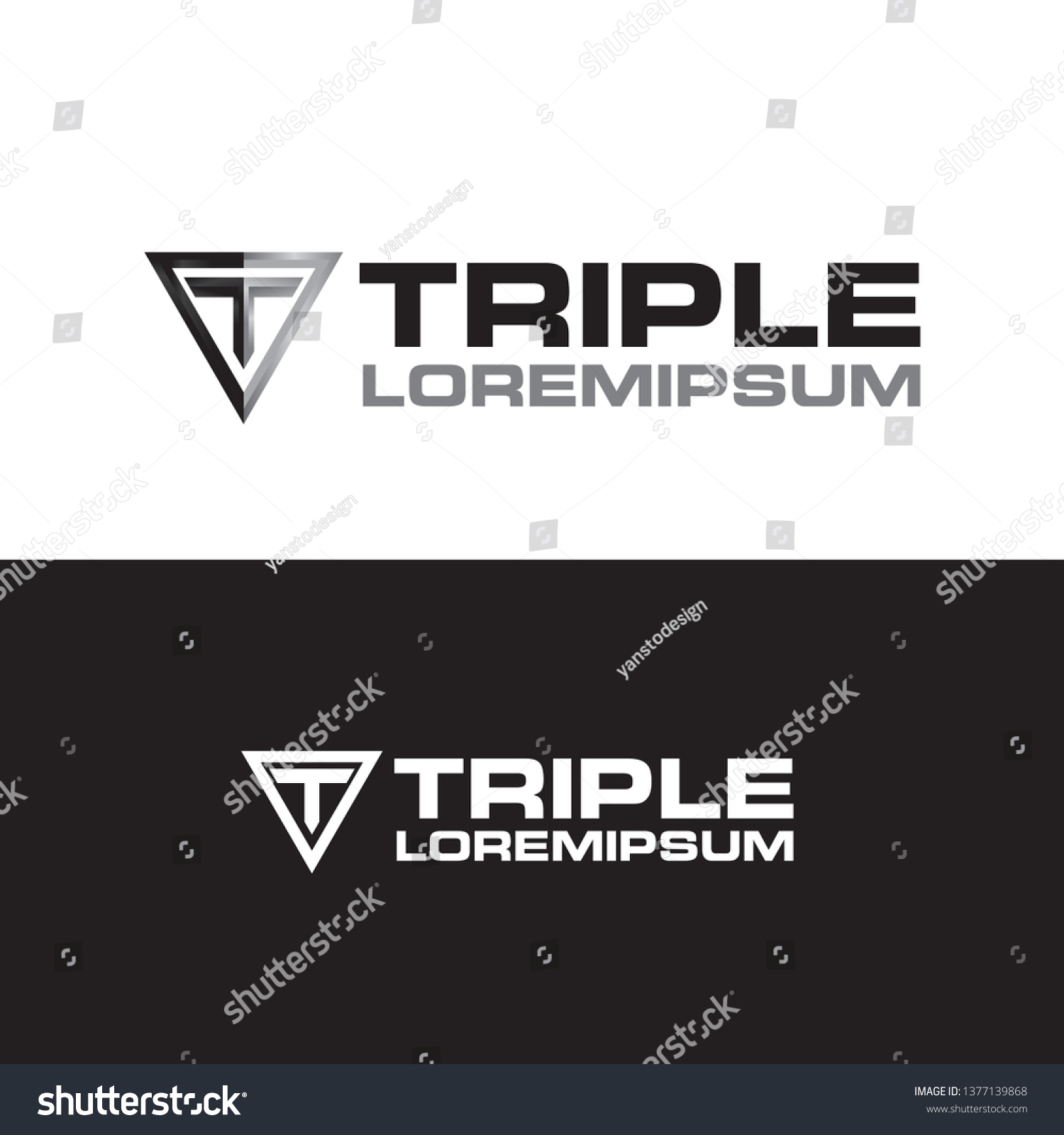 Triple T Logo Icon Stock Vector (Royalty Free) 1377139868 | Shutterstock
