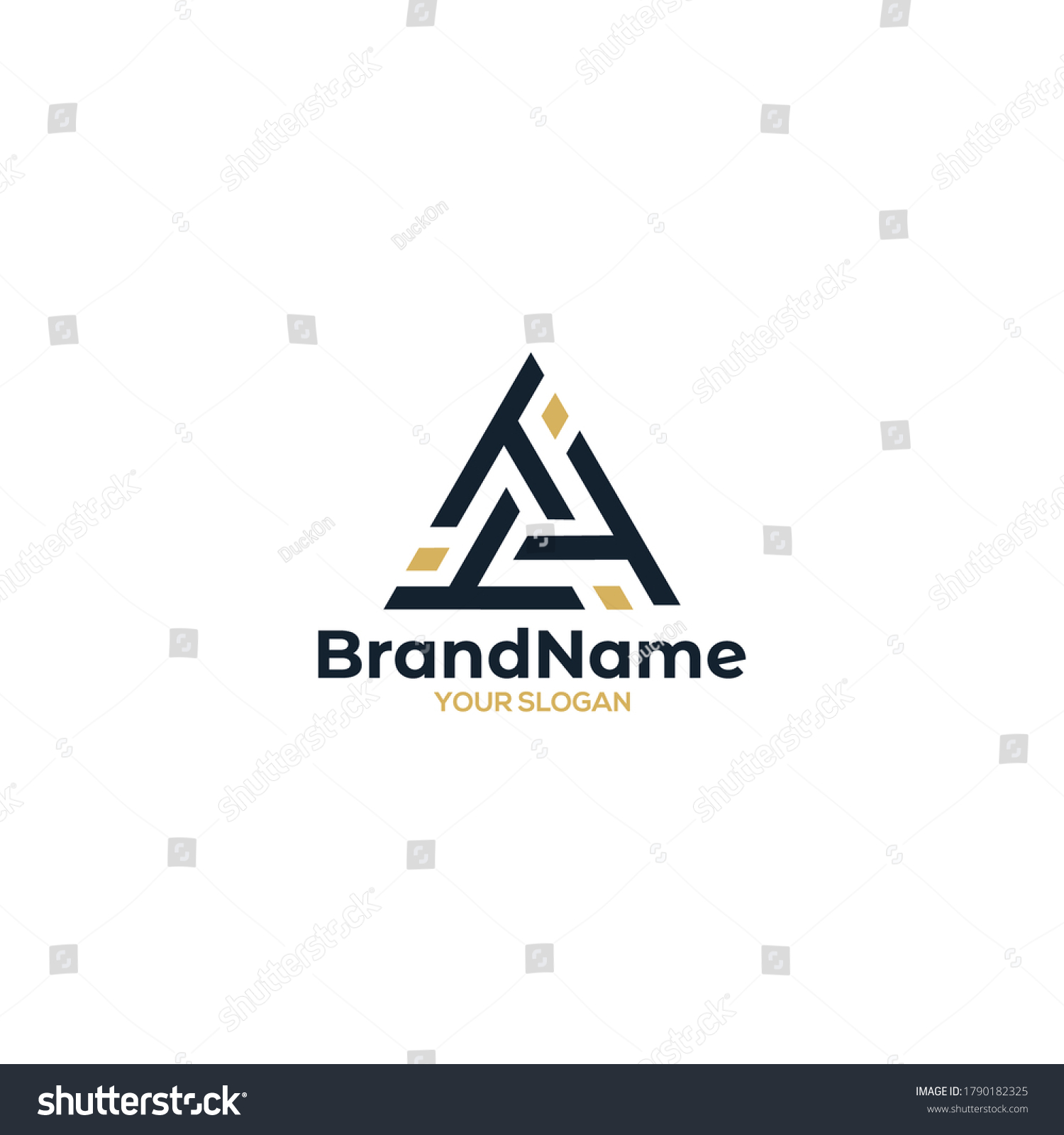 Triple T Triangle Logo Design Vector Stock Vector (Royalty Free ...