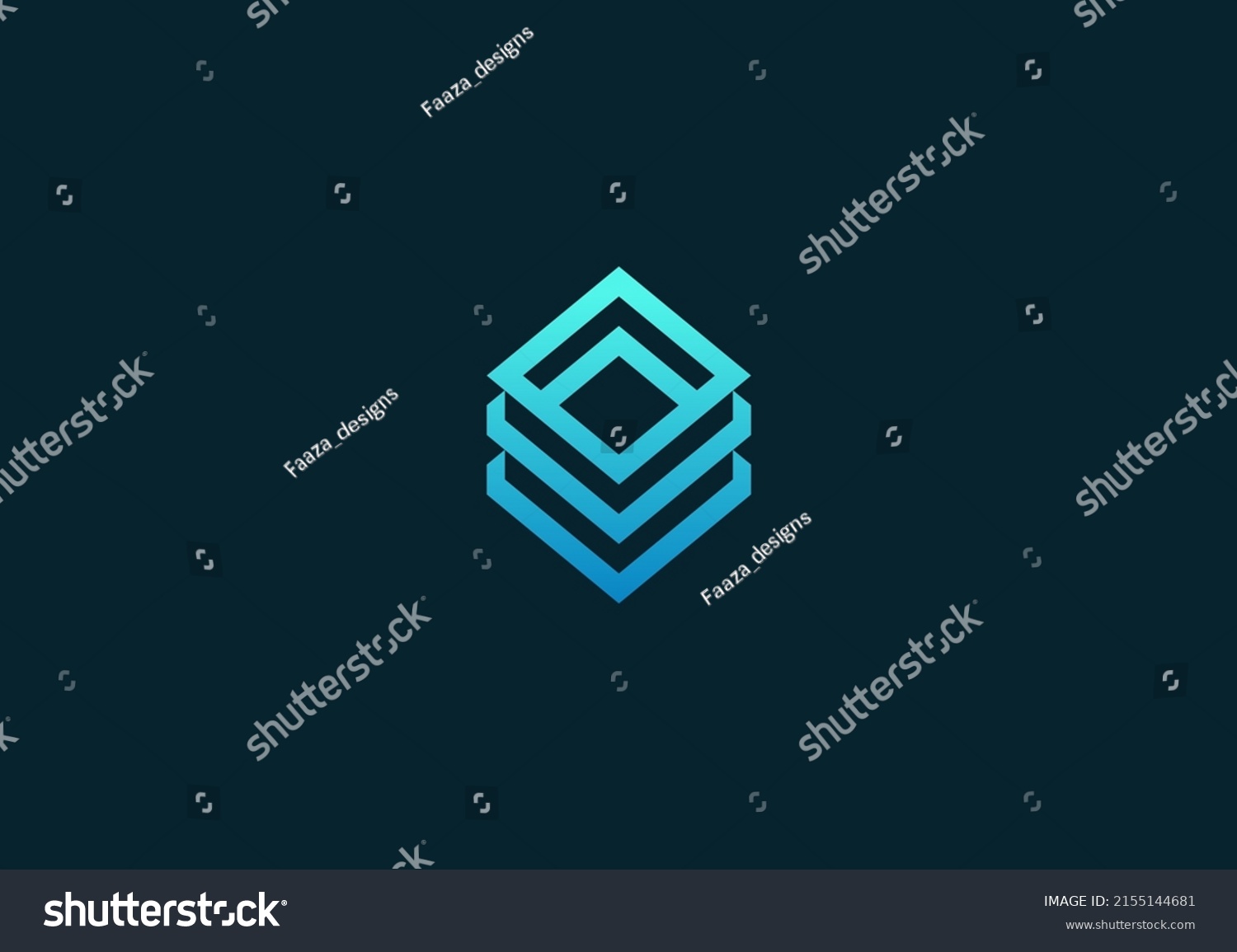 Tripple Box Cube Arrow Gradient Logo Stock Vector (Royalty Free ...