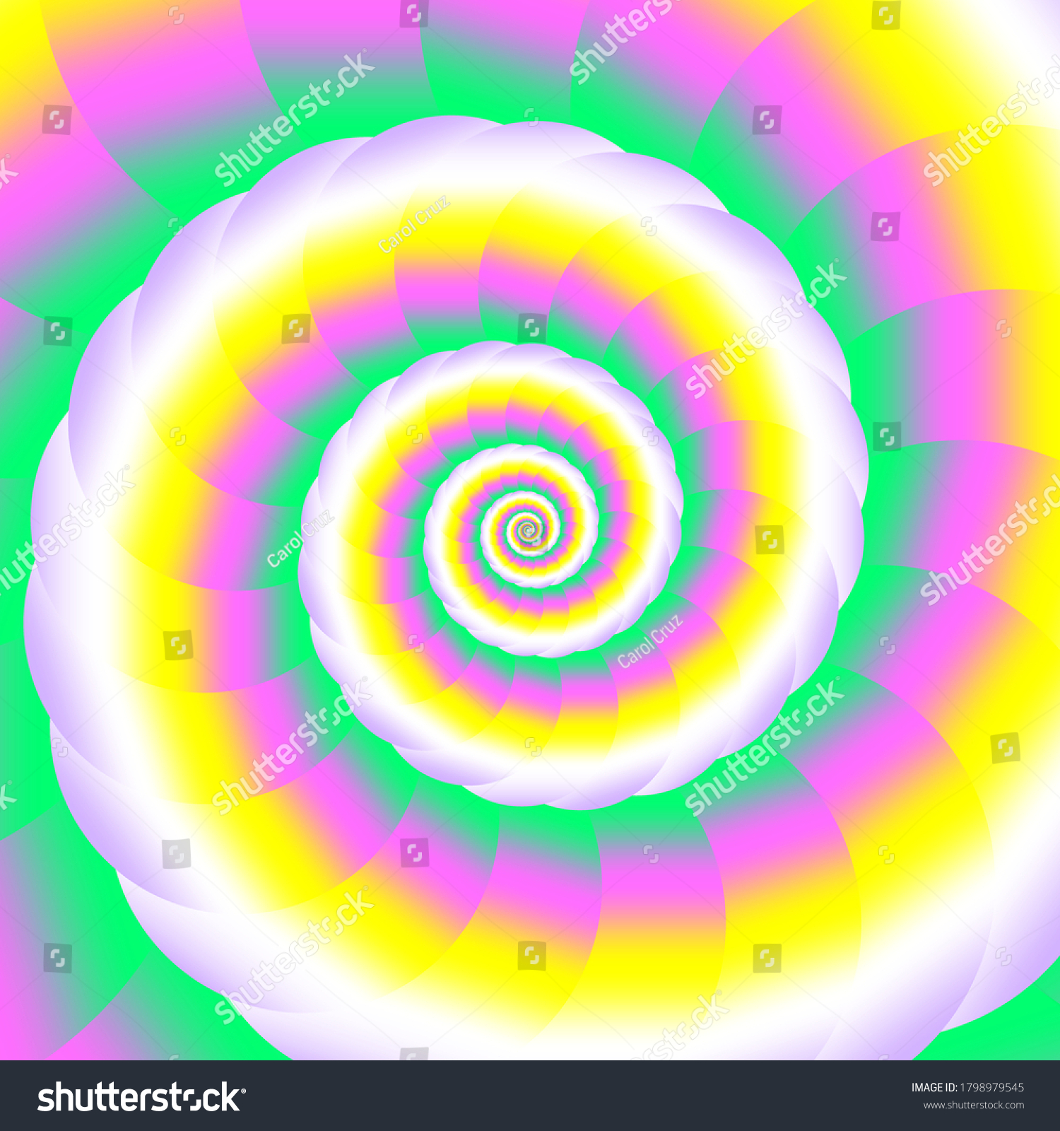 Trippy Background Colorful Vortex Vector Art Stock Vector (Royalty Free ...