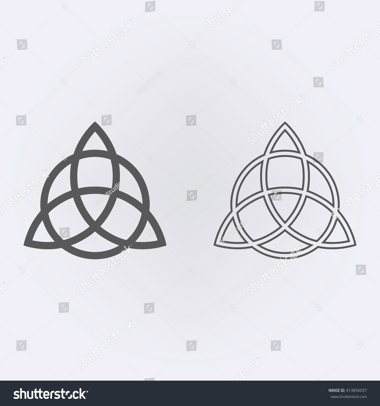 Triquetra Symbol Vector Illustration Stock Vector (Royalty Free ...