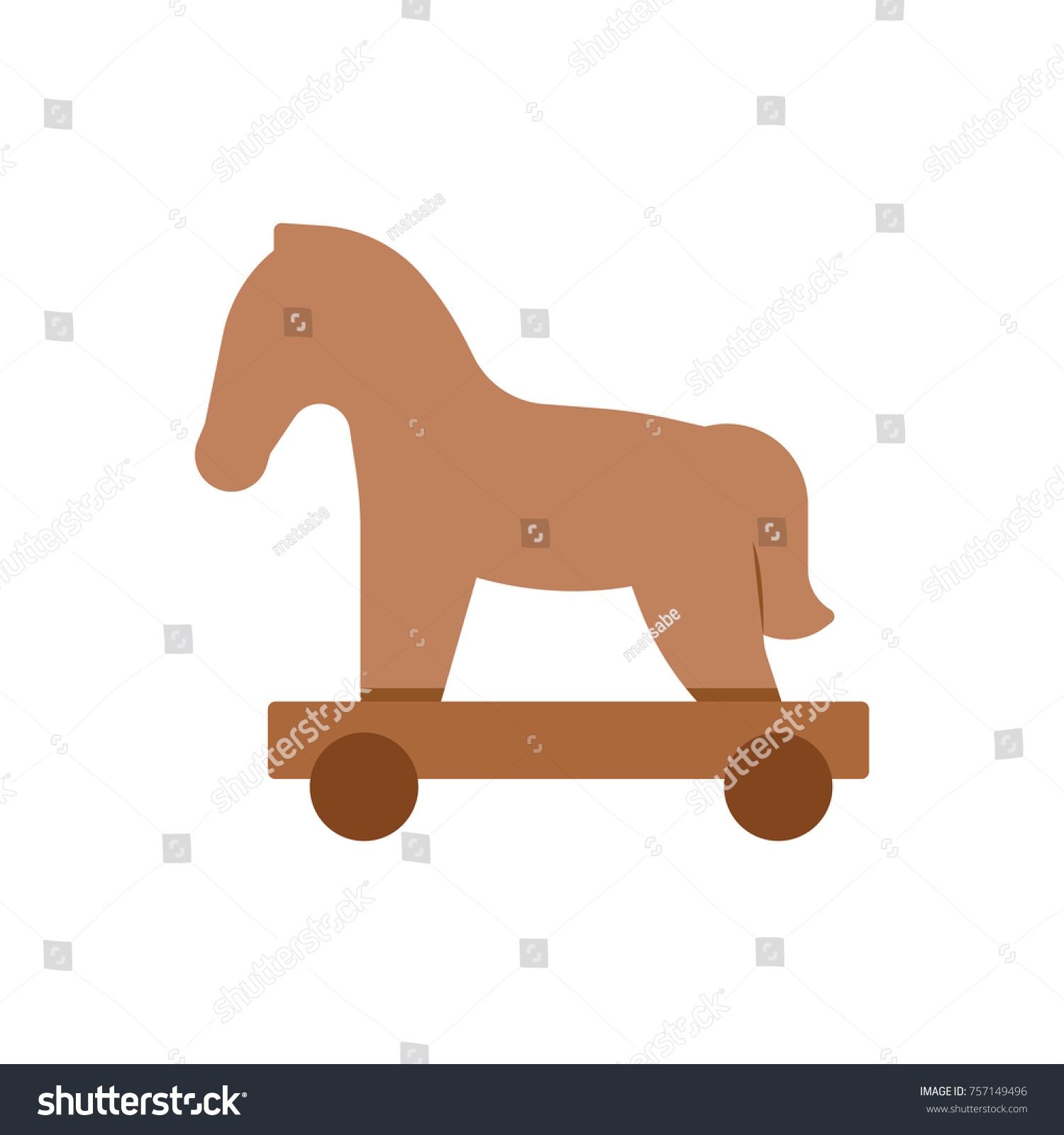 Trojan Horse Vector Illustration Stock Vector (Royalty Free) 757149496 ...
