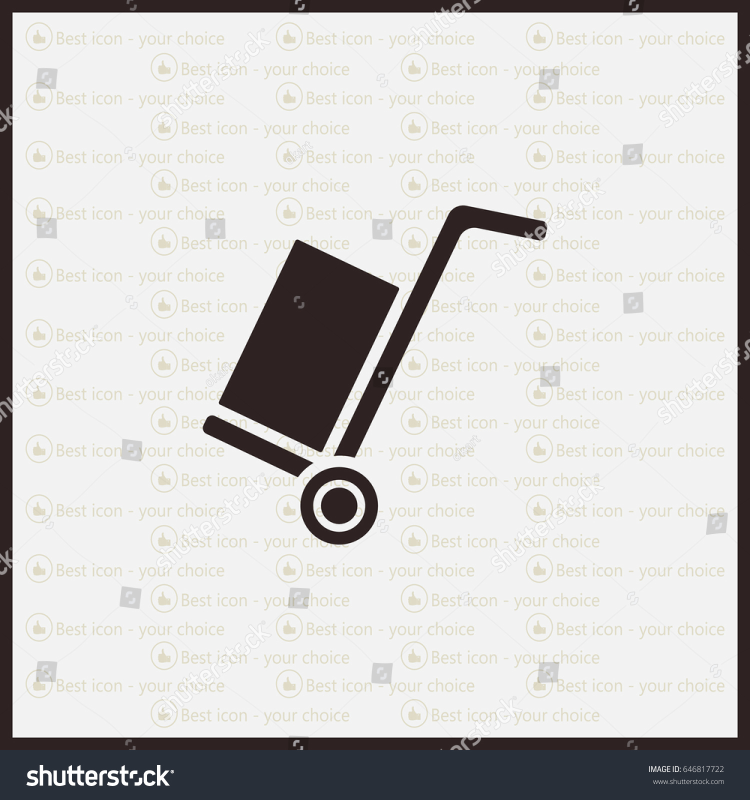 Trolley Box Vector Illustration Stock Vector (Royalty Free) 646817722