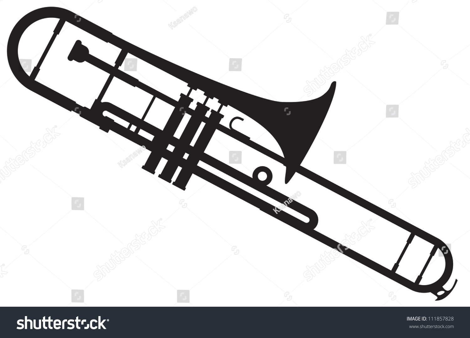Trombone Instrument Drawing Drawing Music Quotes. QuotesGram