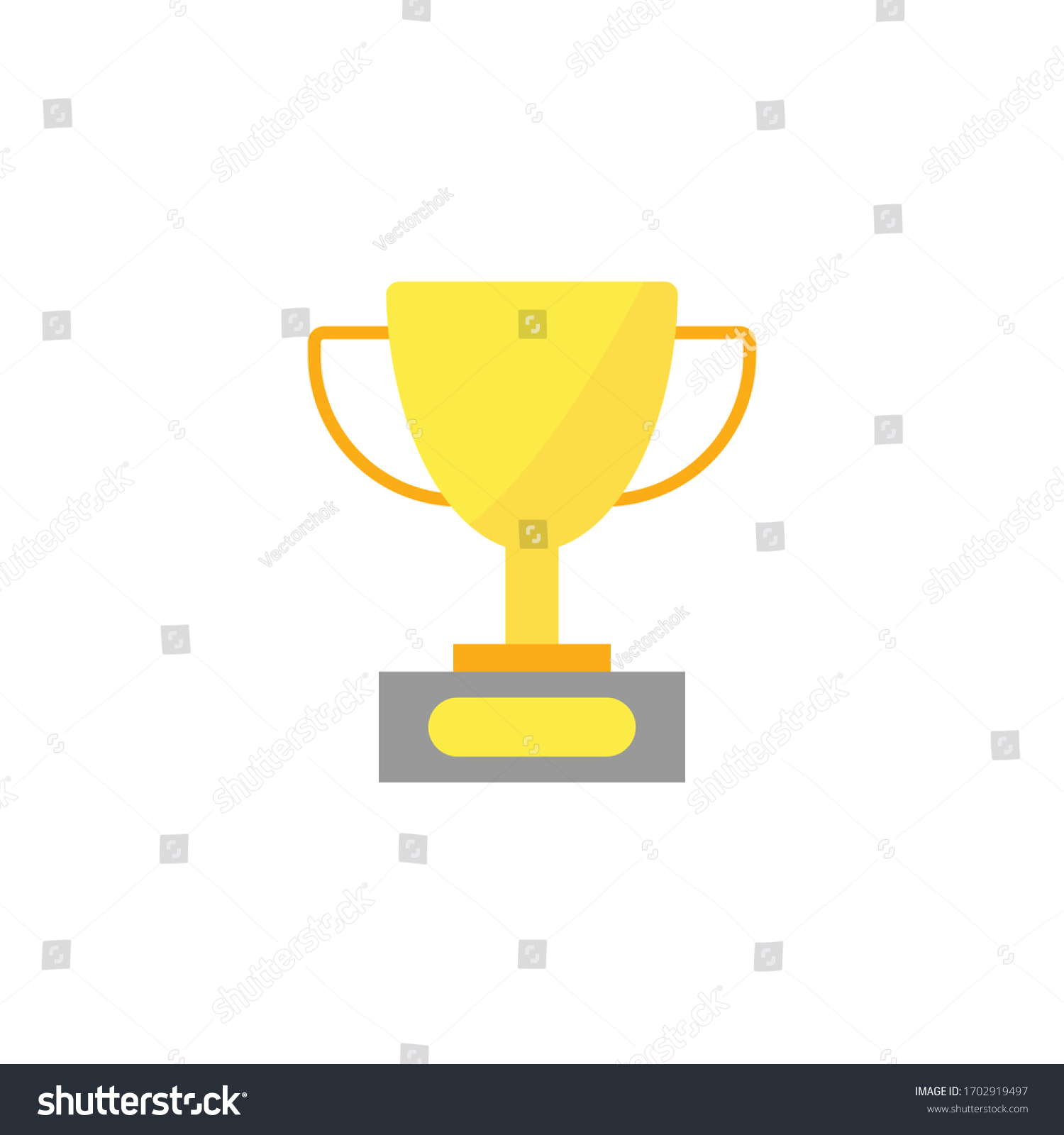 Trophy Champion Winner Vector Icon Stock Vector (Royalty Free ...