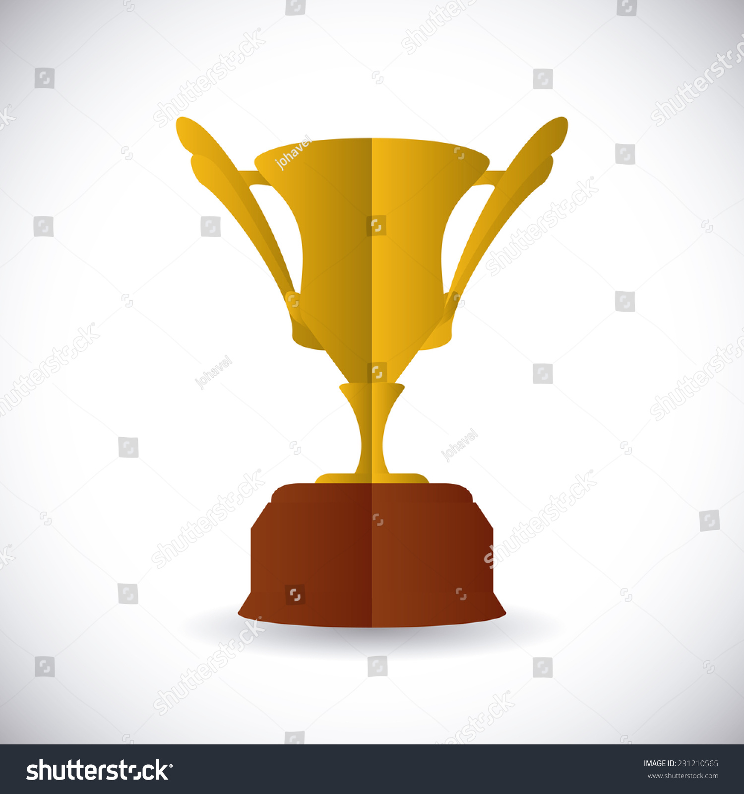 Trophy Graphic Design Vector Illustration Stock Vector (Royalty Free ...