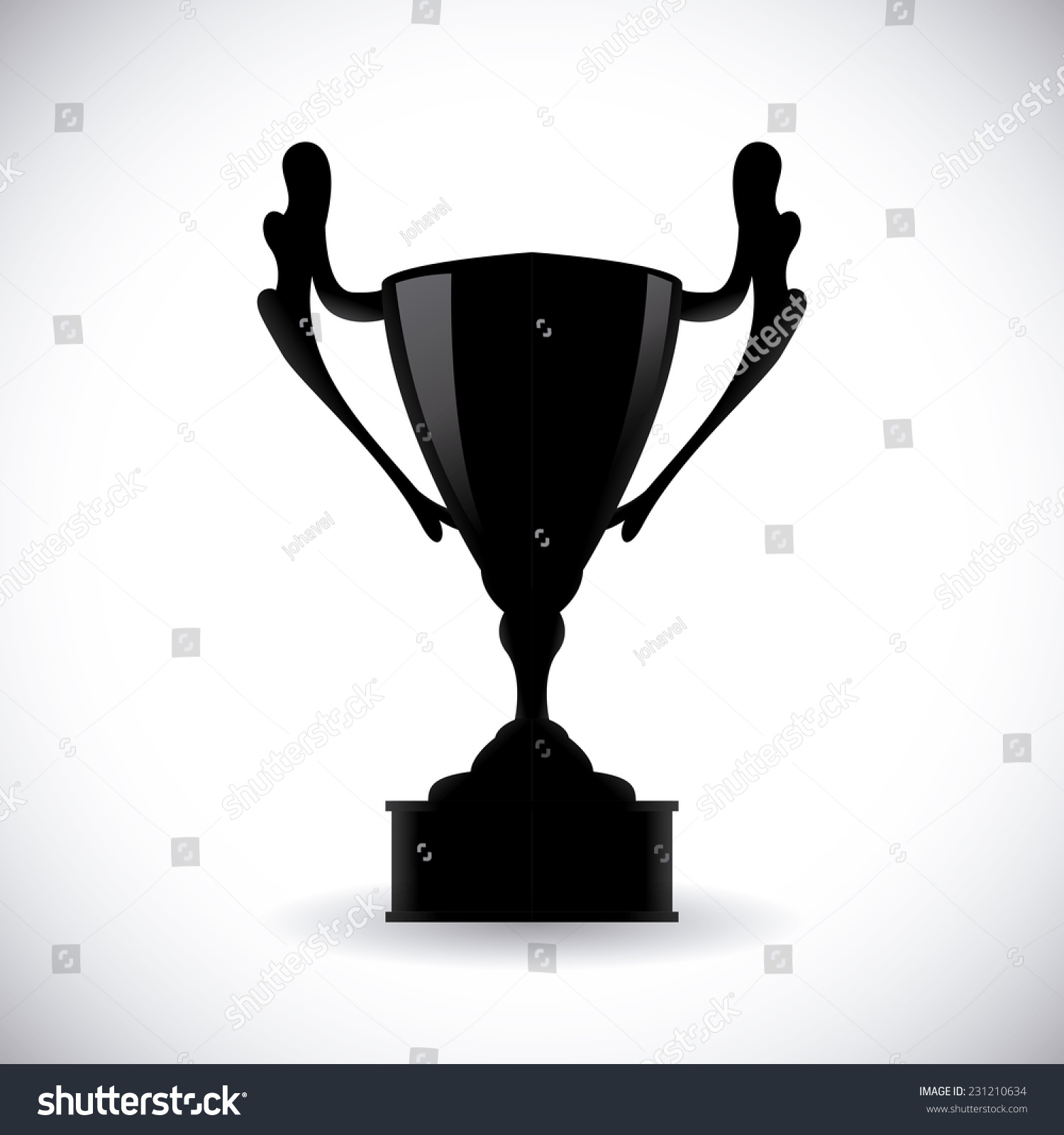 Trophy Graphic Design Vector Illustration Stock Vector (Royalty Free ...