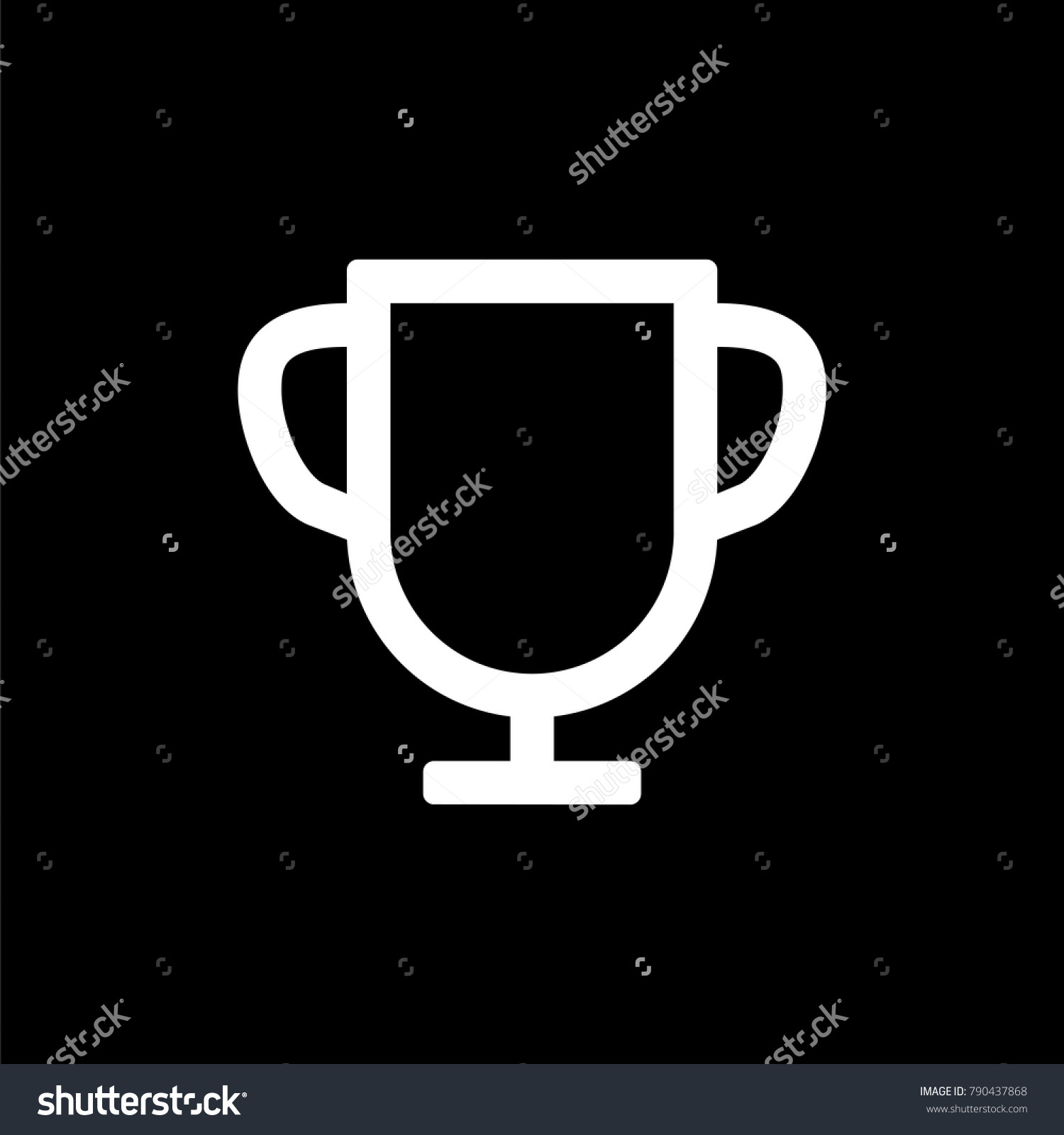 Trophy Icon Simple Flat Style Ui: vector de stock (libre de regalías ...