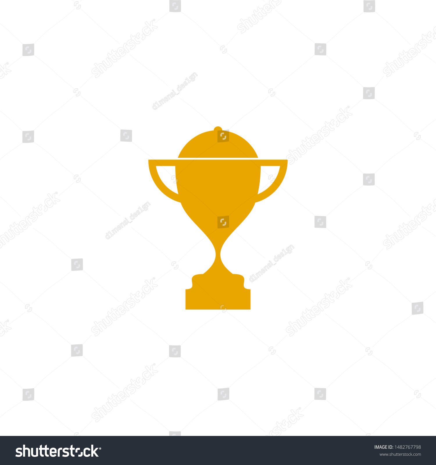Trophy Logo Design Vector Template Stock Vector (Royalty Free) 1482767798