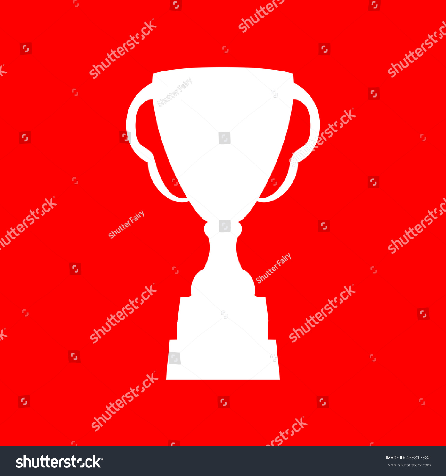 Trophy Sign Illustration Stock Vector (Royalty Free) 435817582