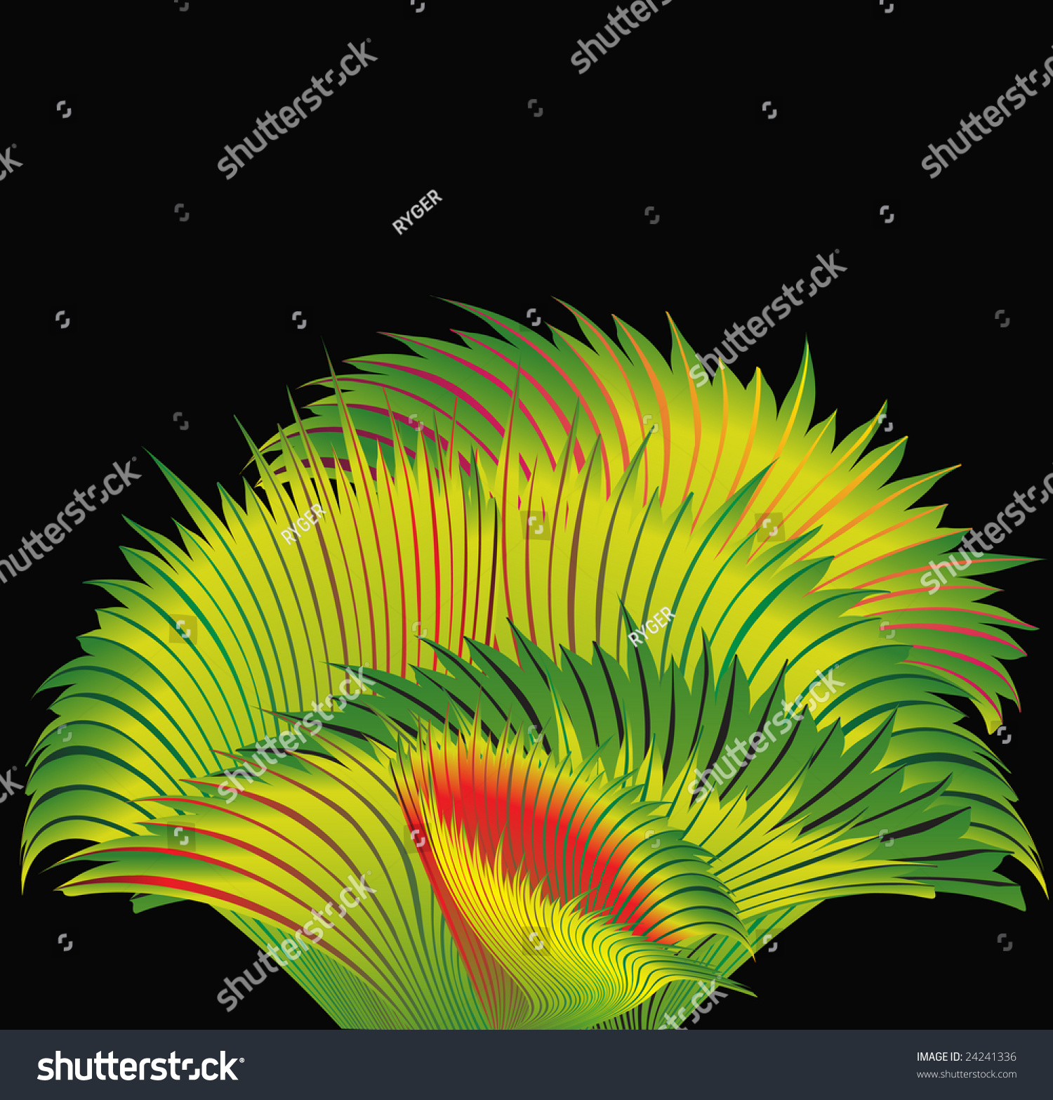 Tropic Art Grass Stock Vector (Royalty Free) 24241336 | Shutterstock
