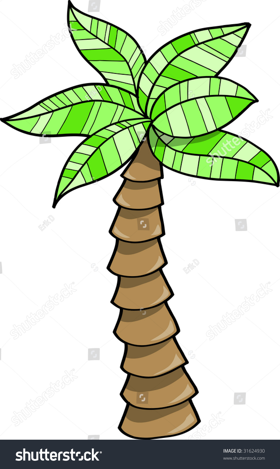 Tropical Tree Vector Illustration Stock Vector (Royalty Free) 31624930