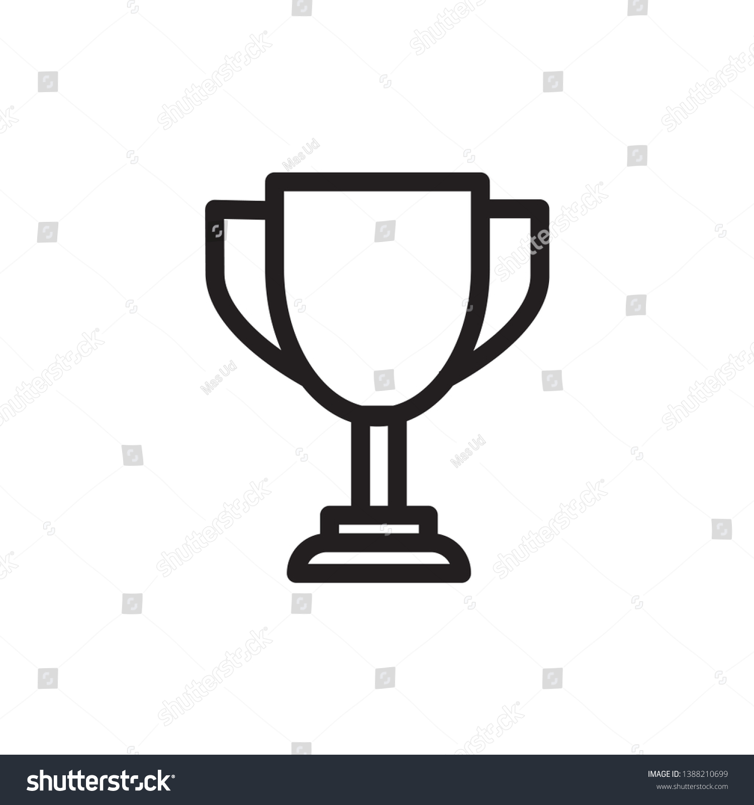 Tropy Icon Vector Design Template Stock Vector (Royalty Free ...