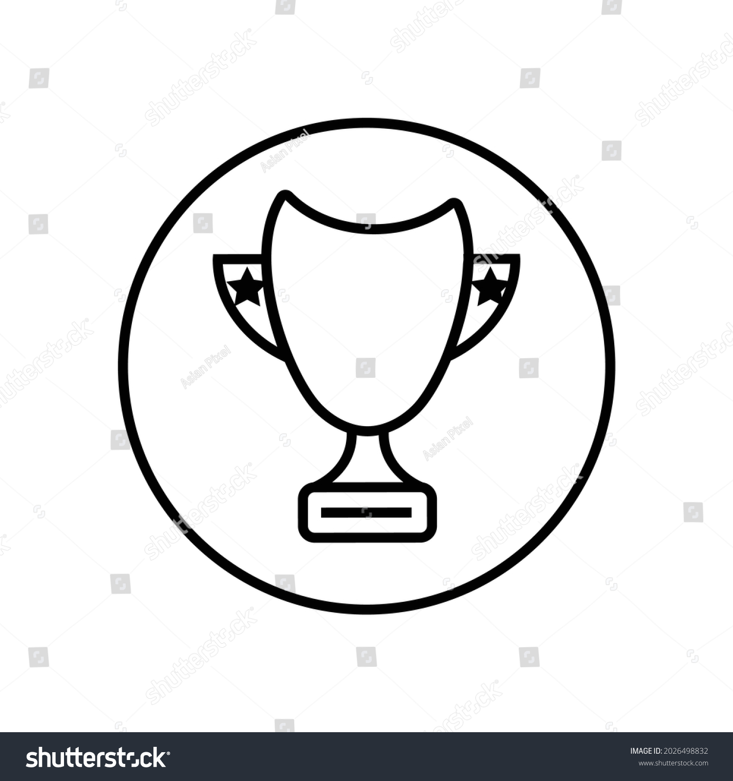 Tropy Logo Icon Vector Illustration Stock Vector (Royalty Free) 2026498832