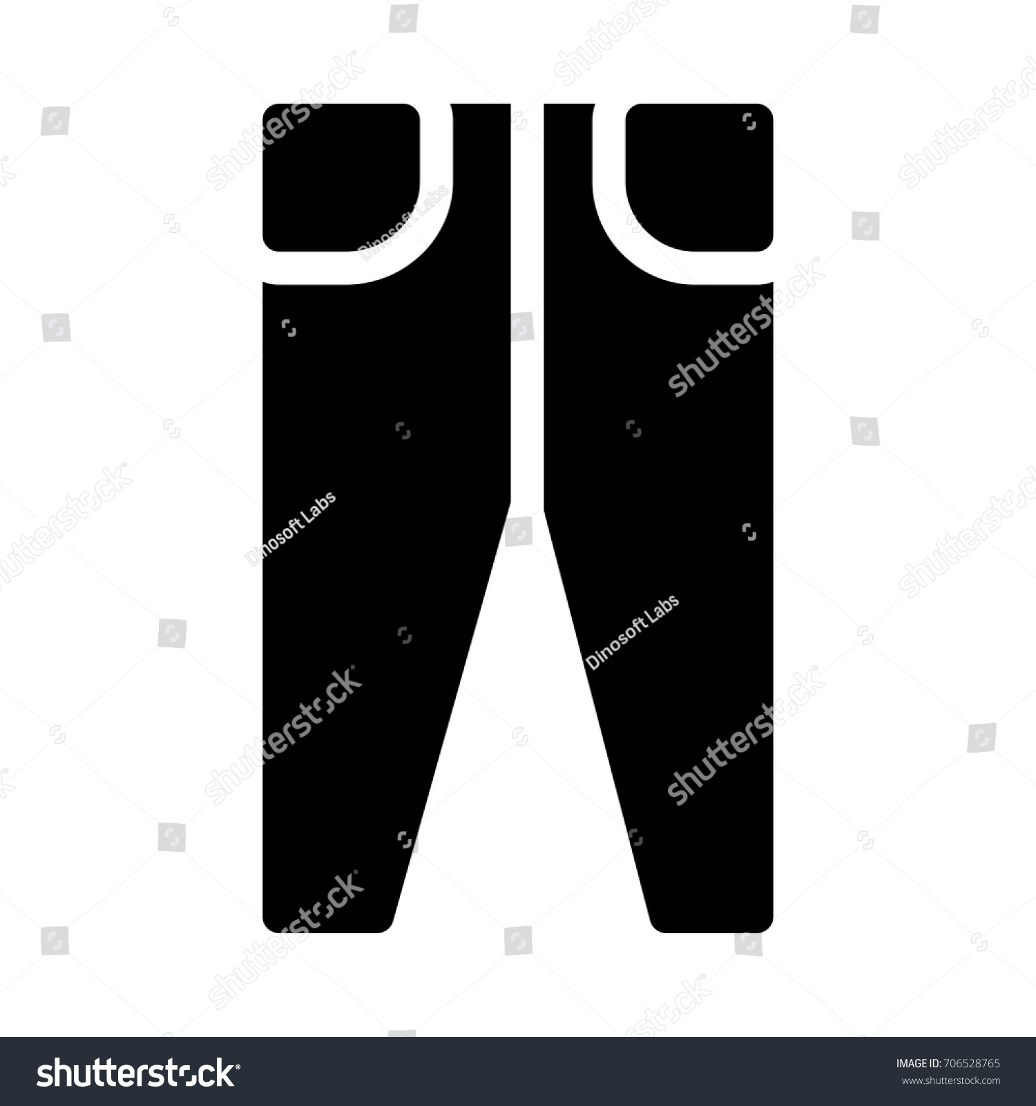Trouser Icon Stock Vector (Royalty Free) 706528765 | Shutterstock