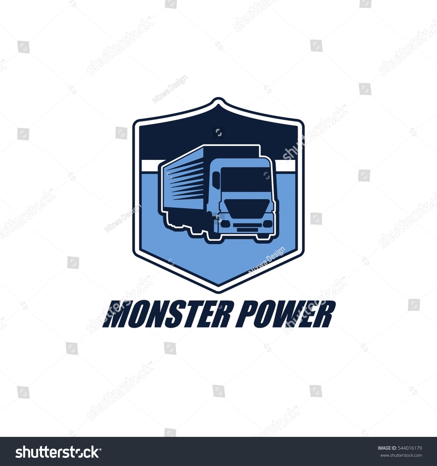 Truck Container Logo Design Element Stock Vector (Royalty Free ...