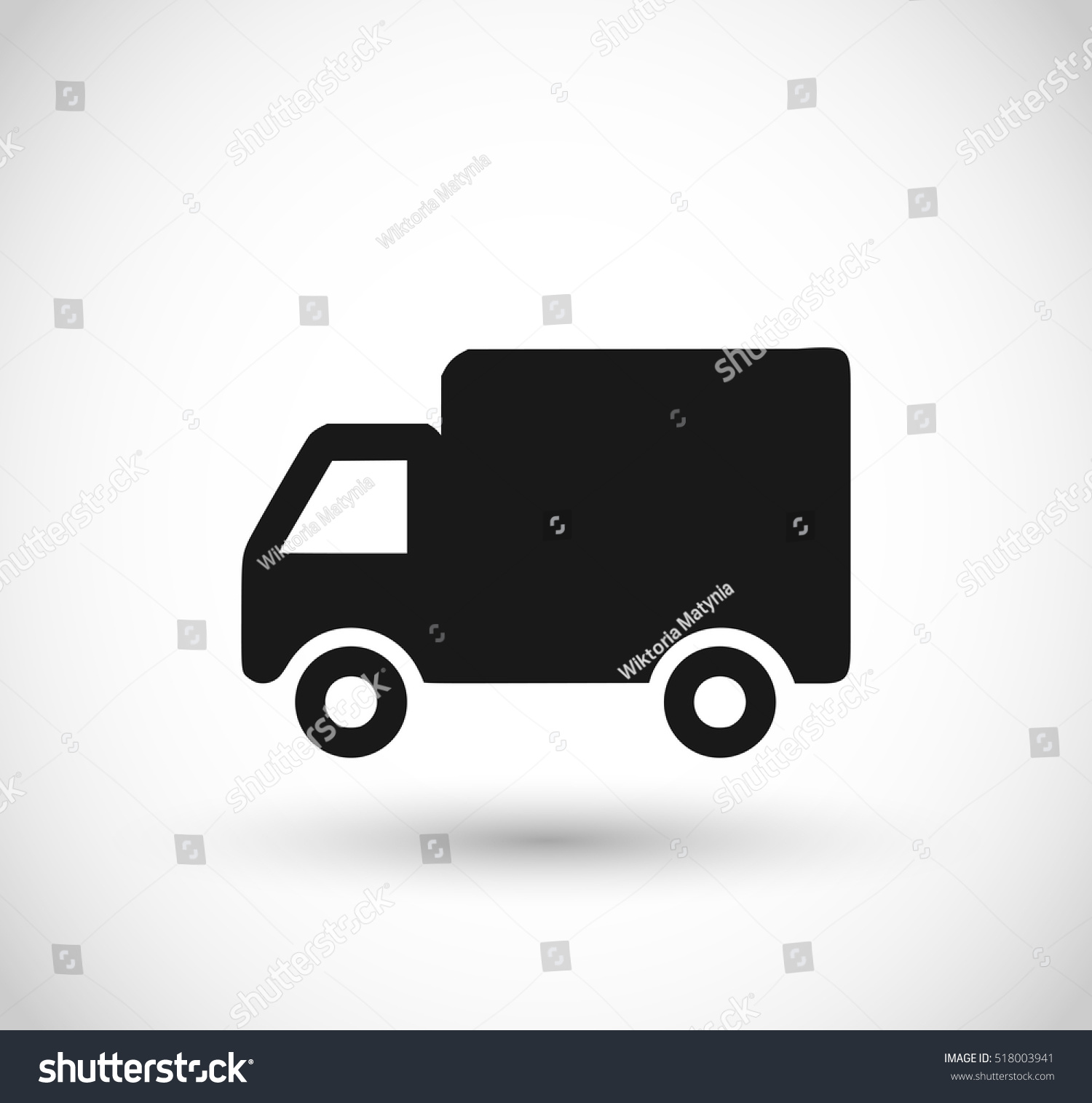 Truck Icon Vector Stock Vector Royalty Free 518003941