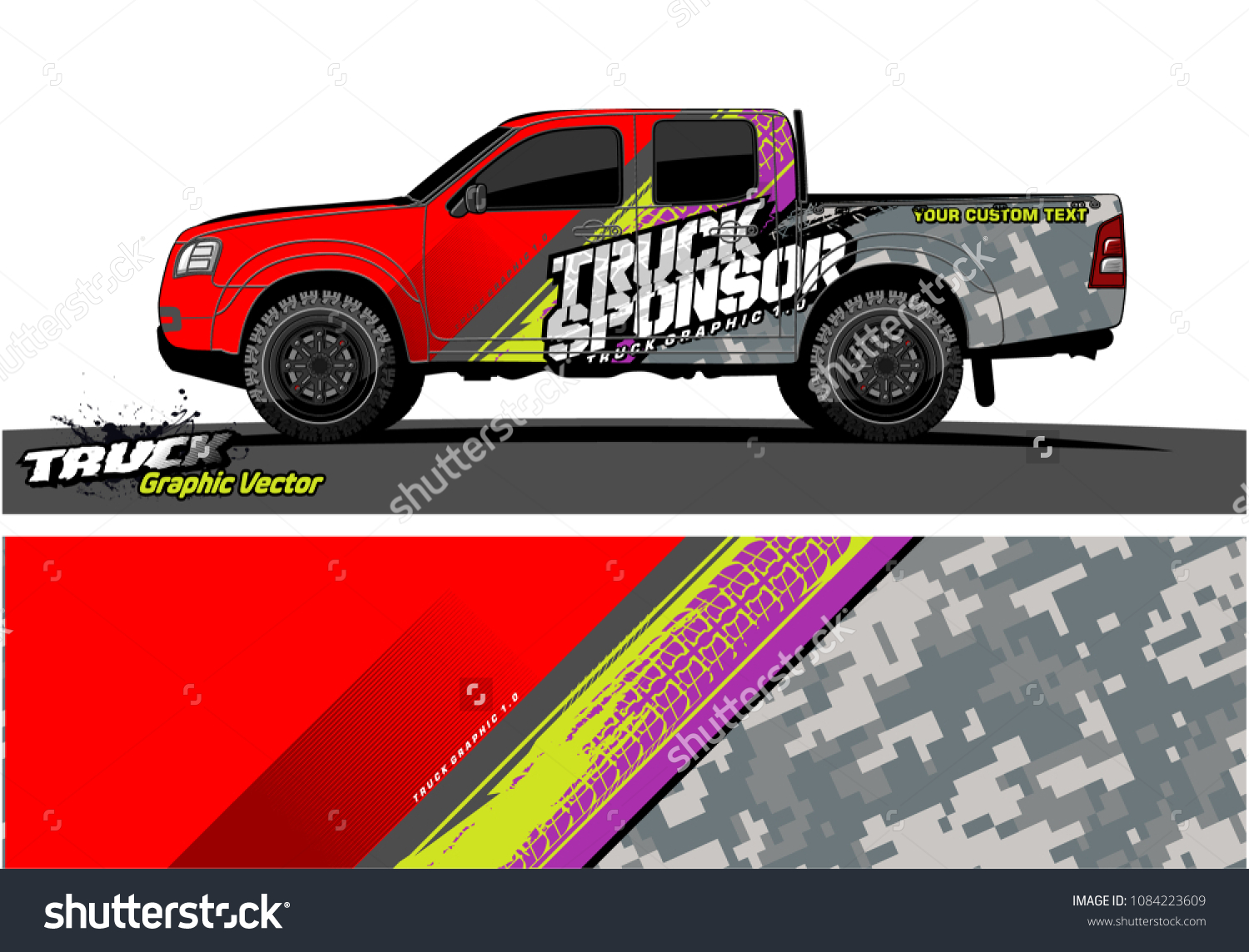 Truck Livery Vector Design Stock Vector (Royalty Free) 1084223609 ...