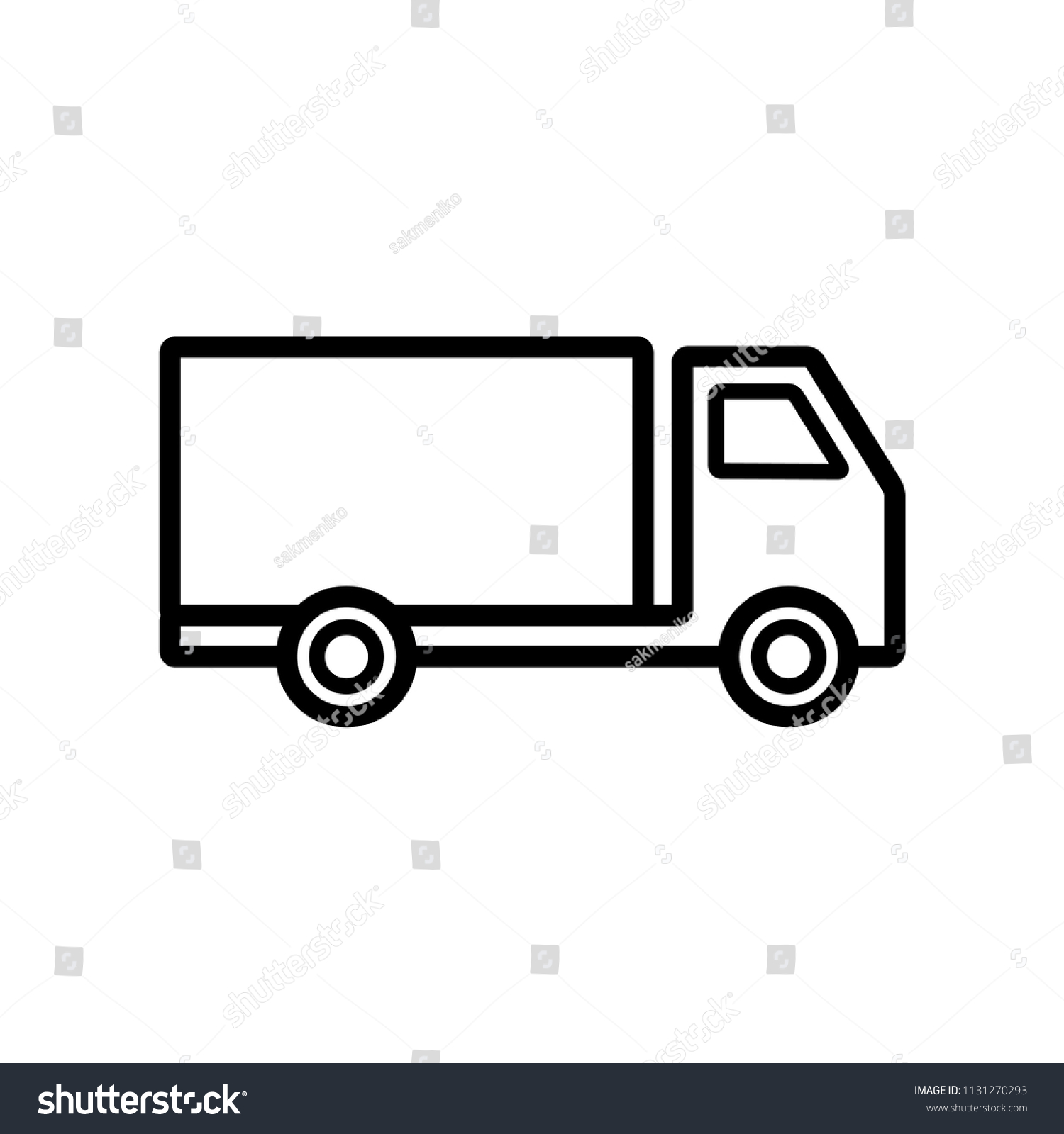 Truck Logistic Icon Vector Stock Vector (Royalty Free) 1131270293 ...