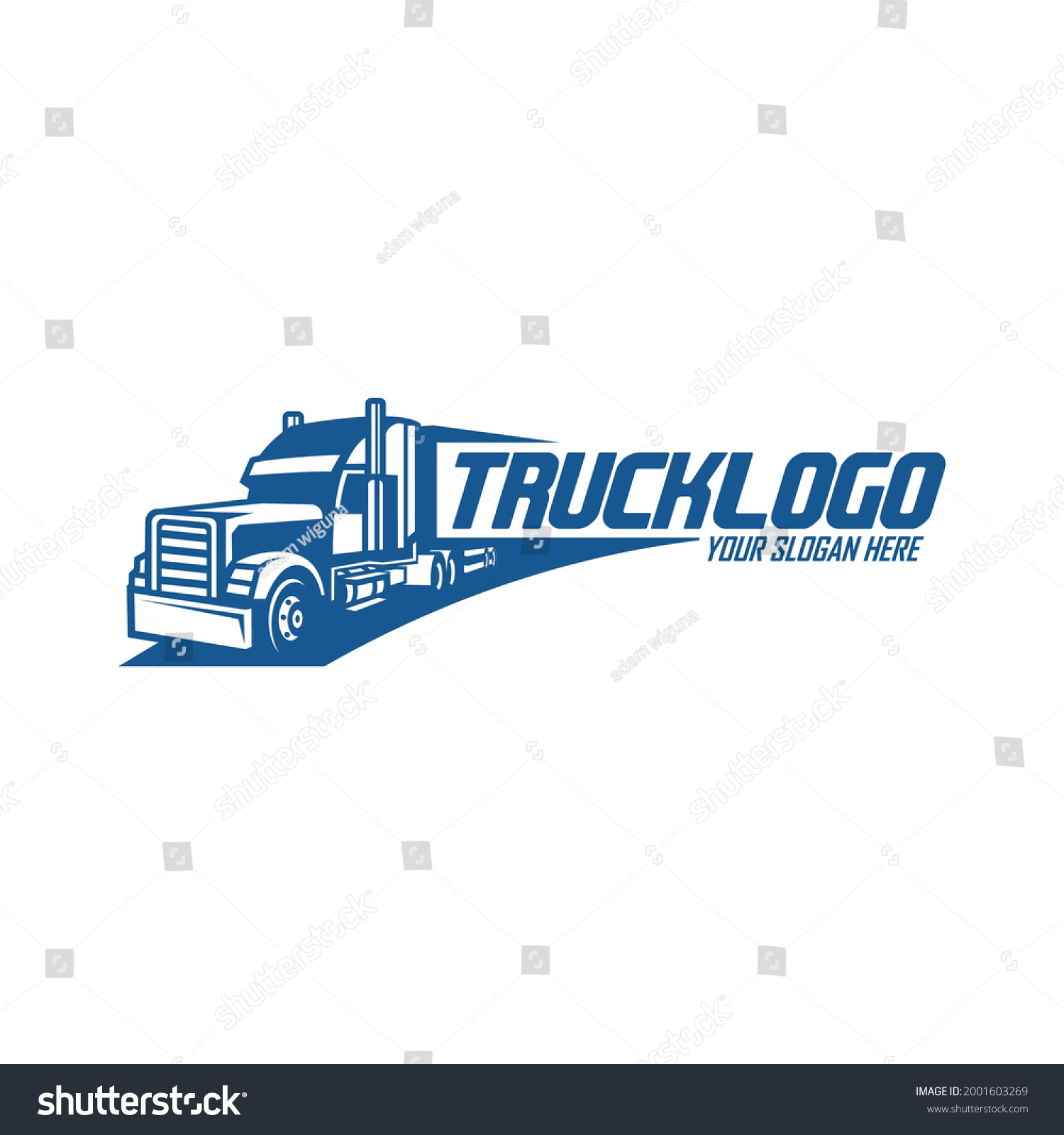 Truck Logo Design Concept Vector Stock Vector (Royalty Free) 2001603269 ...