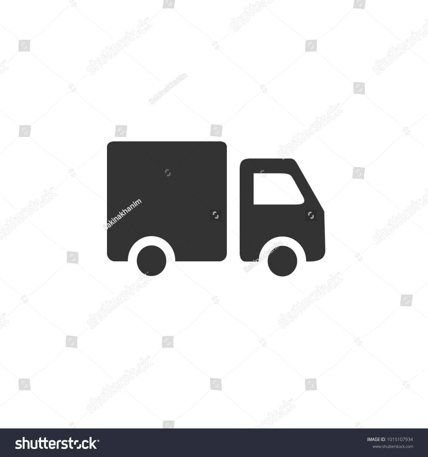 Truck Lorry Icon Stock Vector (Royalty Free) 1015107934