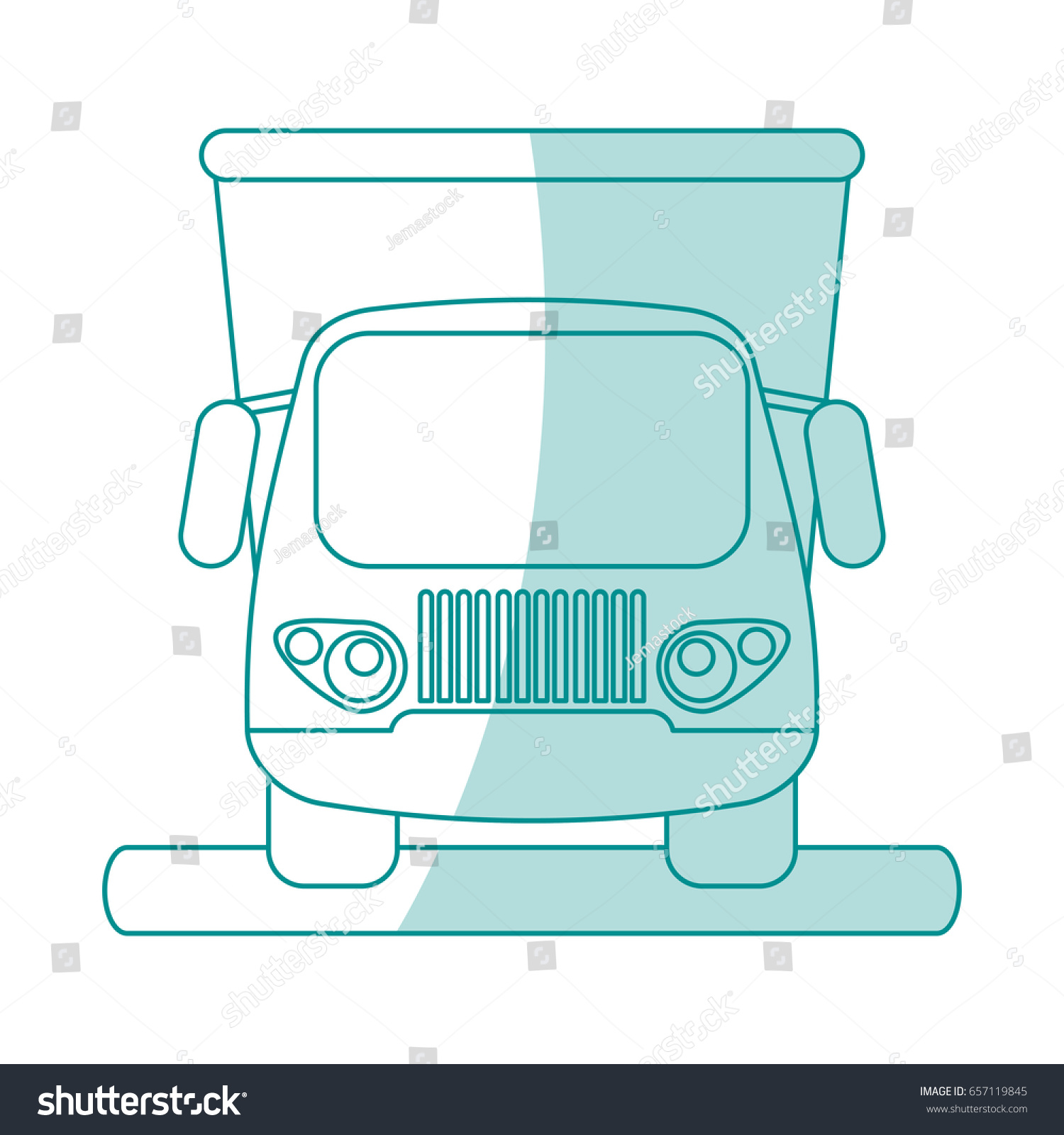 Truck Shadow Illustration Stock Vector (Royalty Free) 657119845