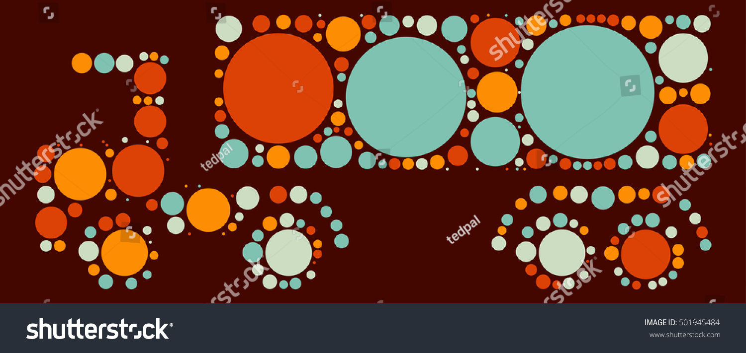 Truck Shape Vector Design By Color Stock Vector (Royalty Free ...