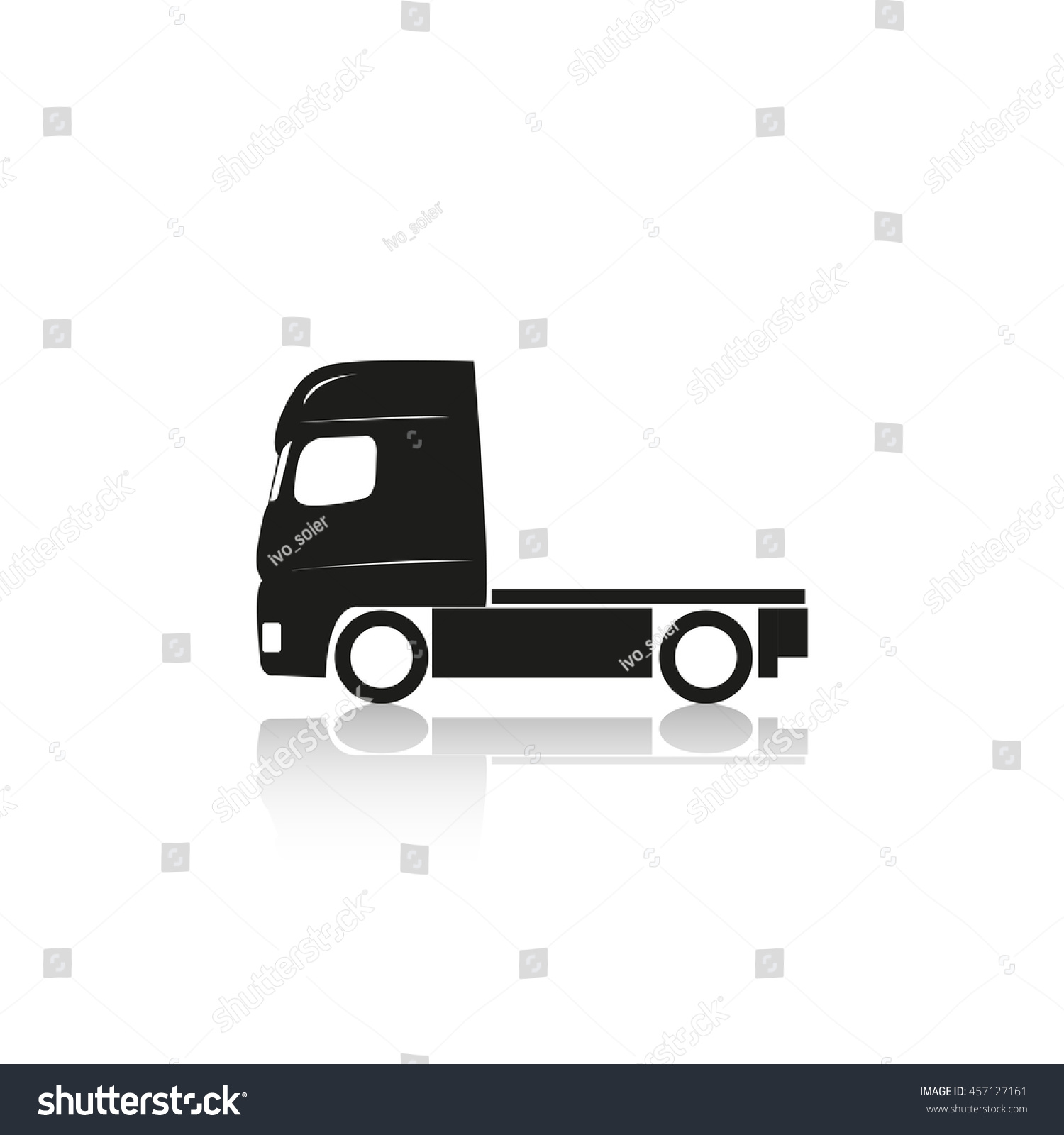 Truck Vector Icon Stock Vector (Royalty Free) 457127161 | Shutterstock