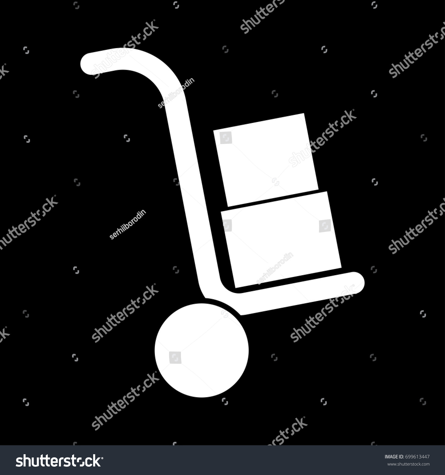 Truck Boxes Icon Stock Vector (Royalty Free) 699613447 | Shutterstock