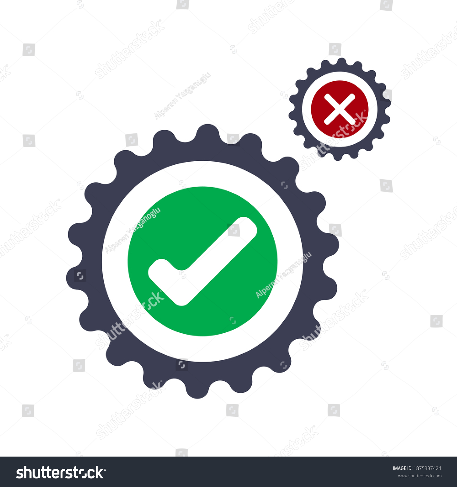 True False Symbols Vector Simple Icon Stock Vector (Royalty Free ...