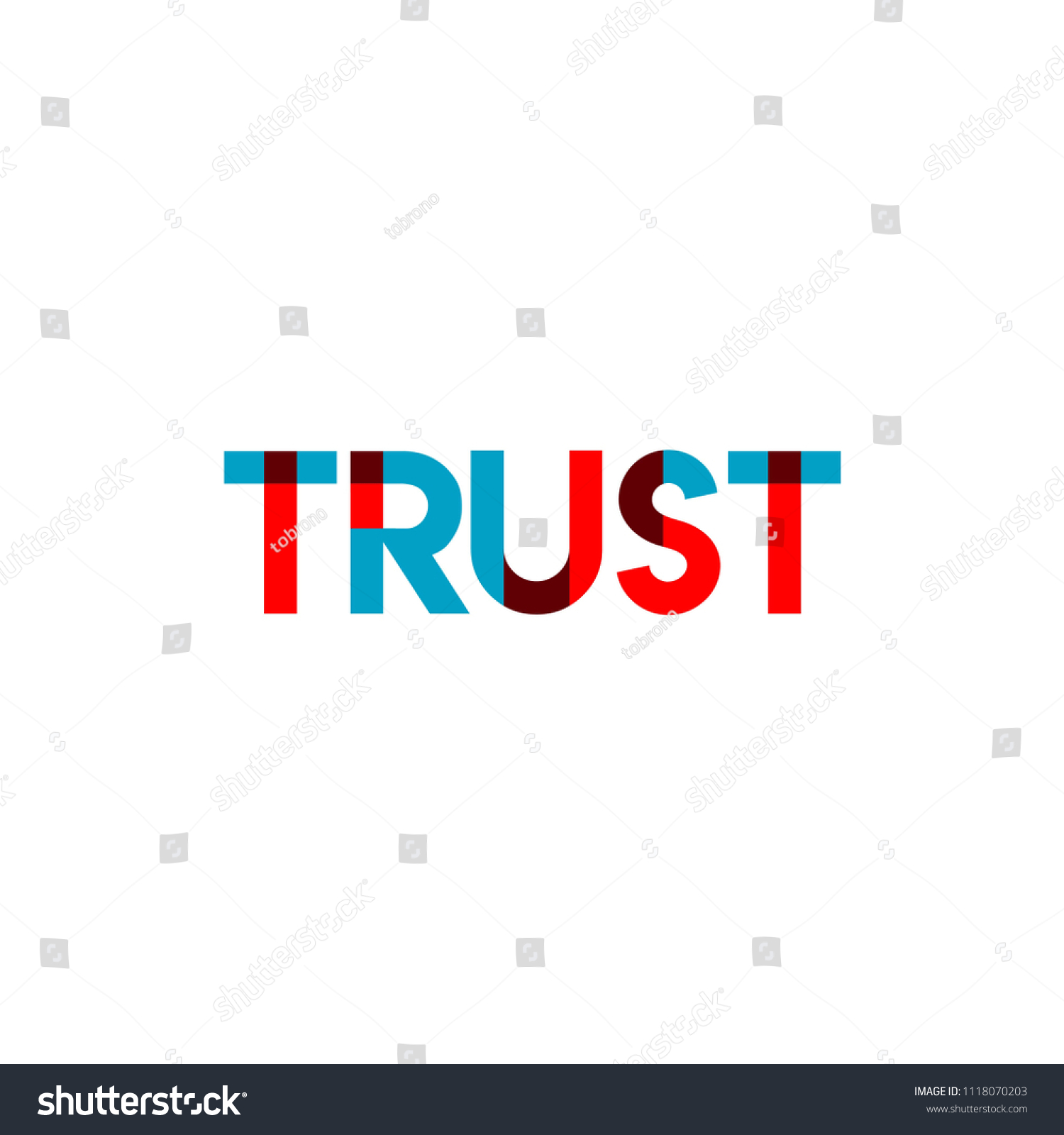 Trust Vector Template Design Illustration Stock Vector (Royalty Free ...