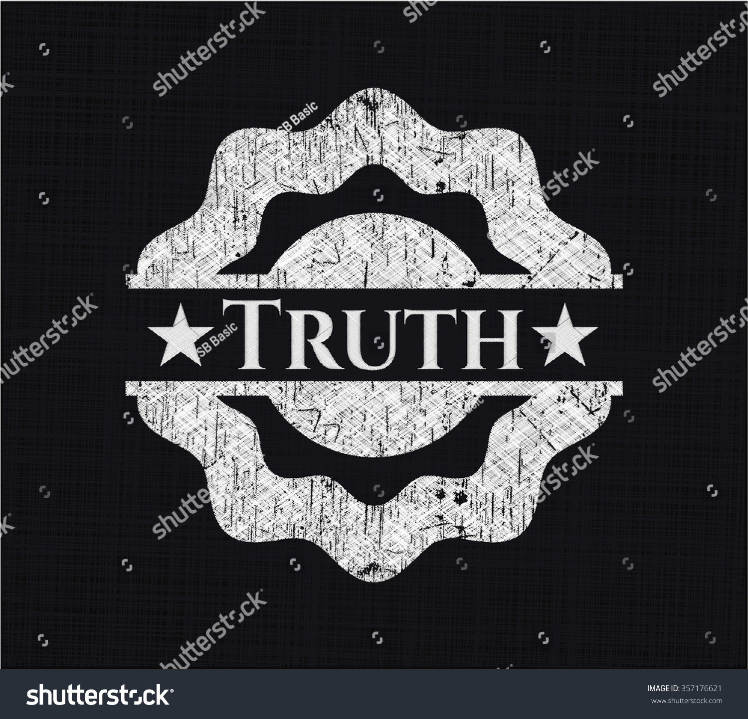 Truth Chalkboard Emblem Stock Vector (Royalty Free) 357176621 ...
