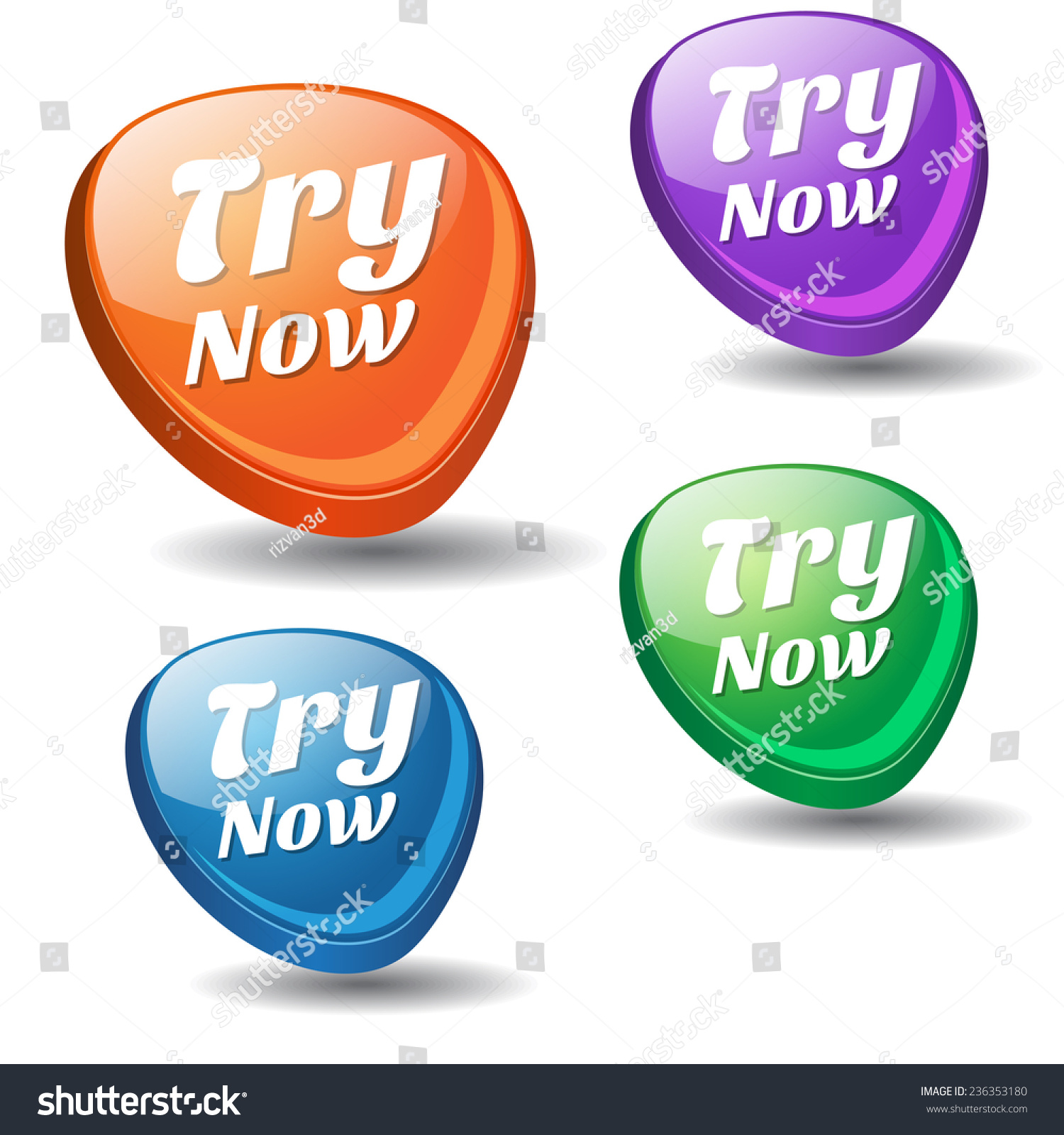 Try Now Colorful Vector Icon Design Stock Vector (Royalty Free ...