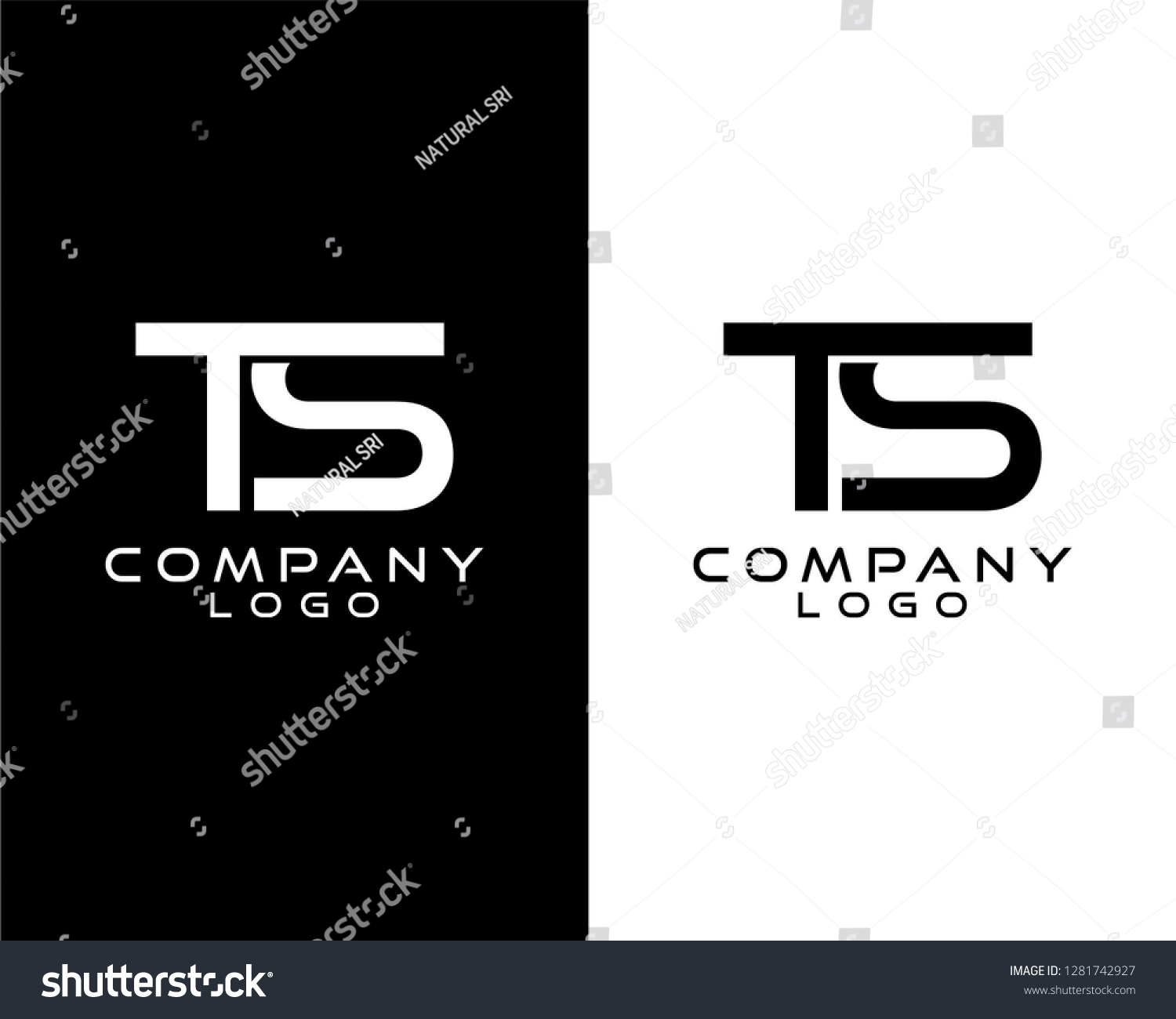 Tsst Initials Company Logo Vector Stock Vector (Royalty Free) 1281742927