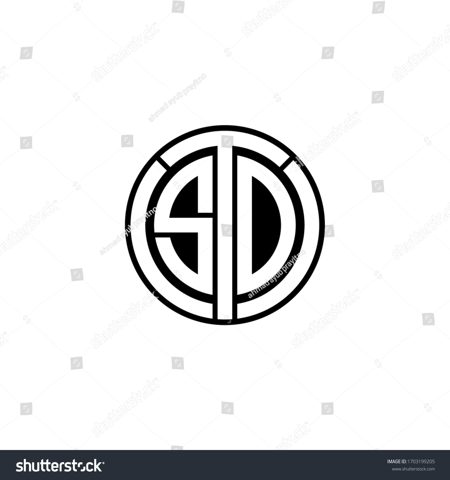 Tsd Letter Original Monogram Logo Design Stock Vector (Royalty Free ...