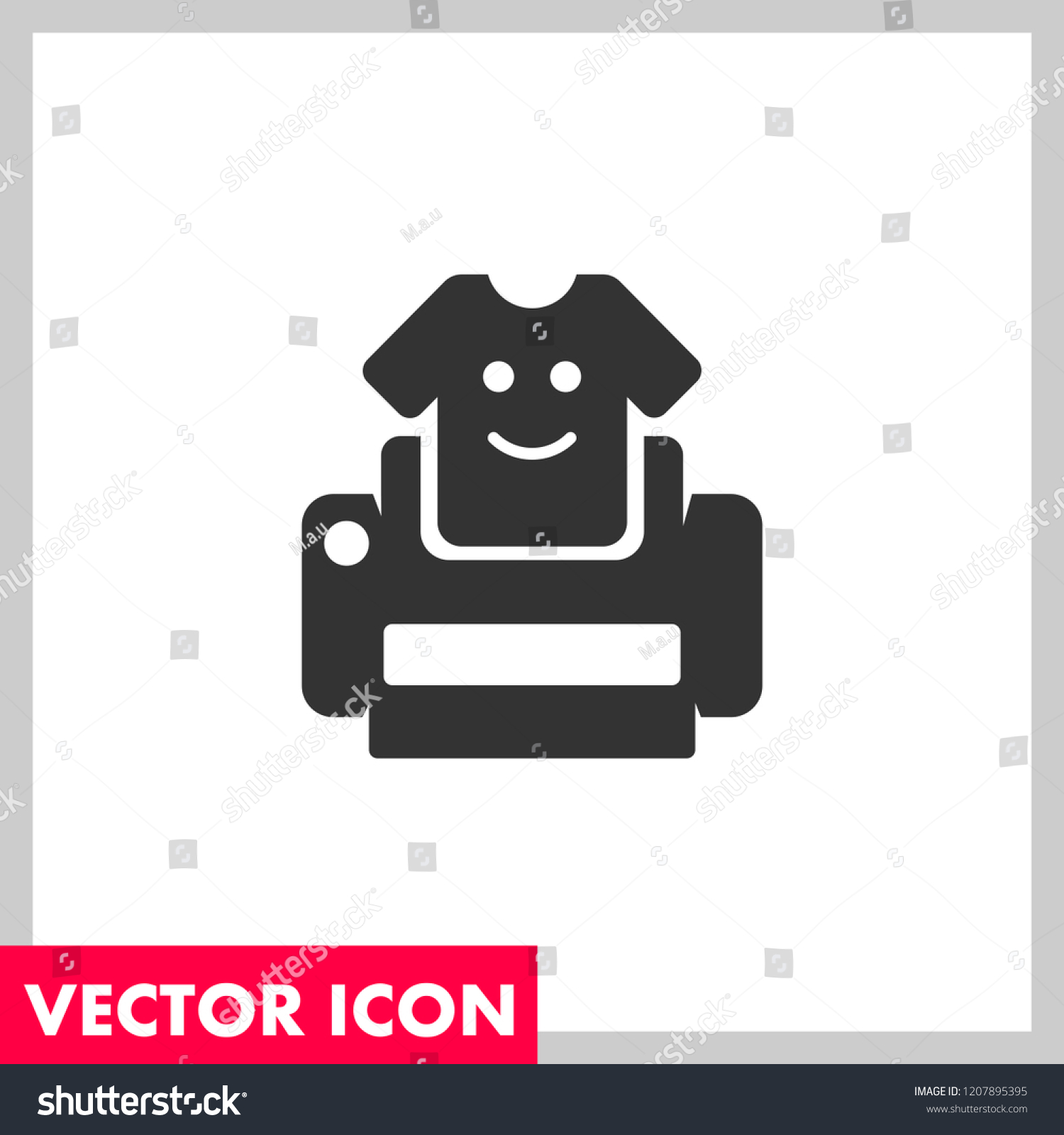 Tshirt Print Icon Vector Stock Vector (Royalty Free) 1207895395 ...