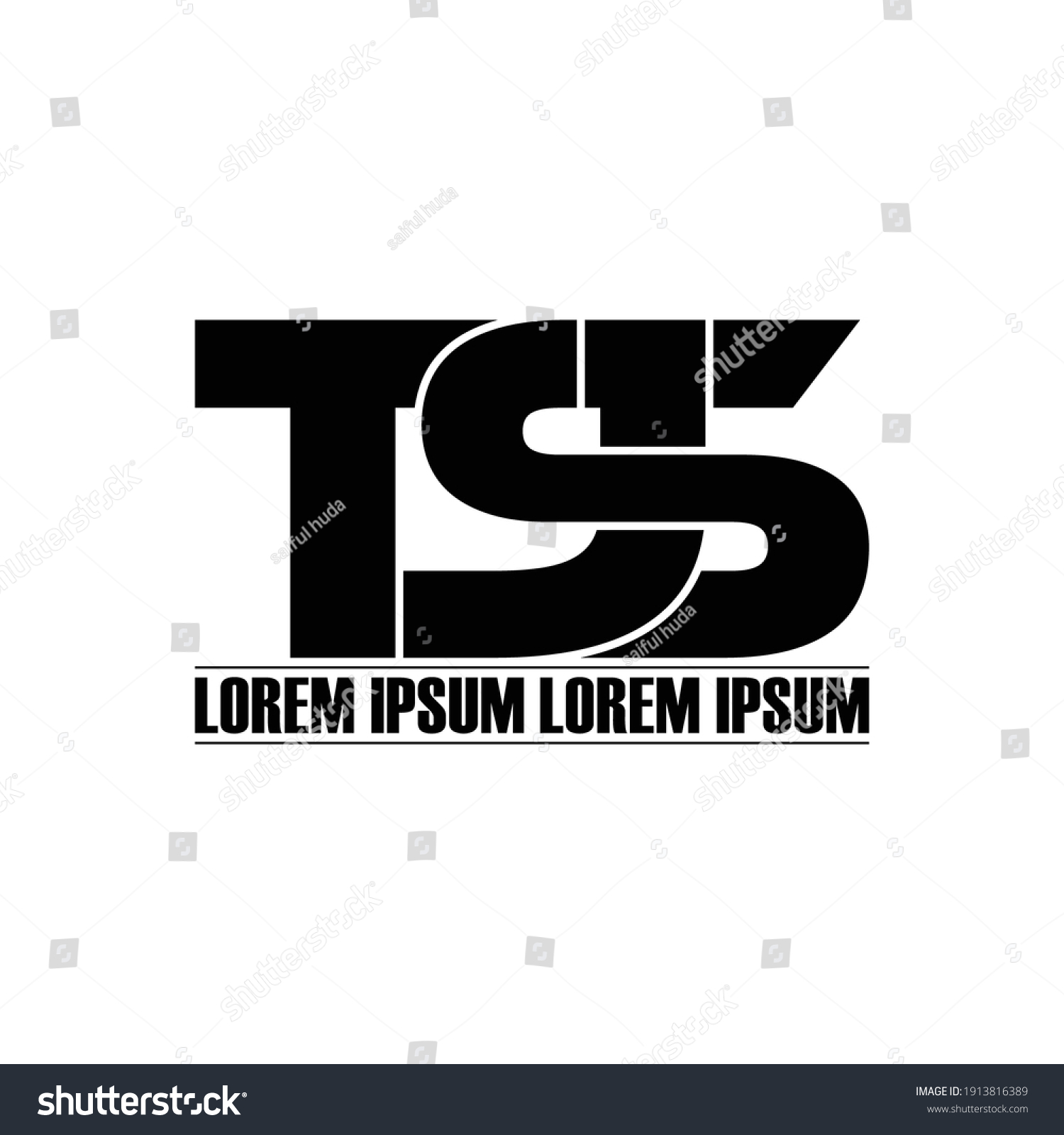 Tsj Letter Monogram Logo Design Vector Stock Vector (Royalty Free ...