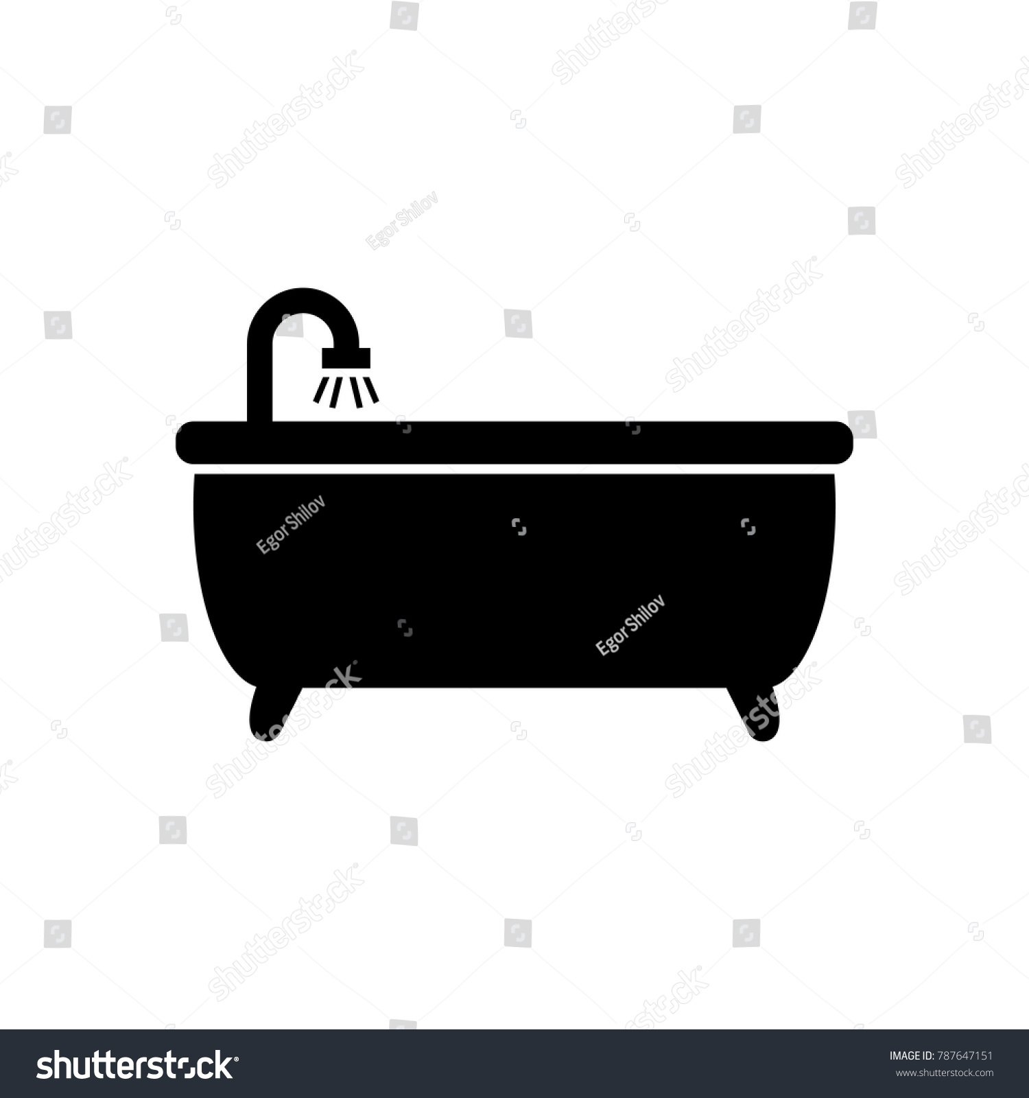 Tub Vector Icon Stock Vector (Royalty Free) 787647151 | Shutterstock