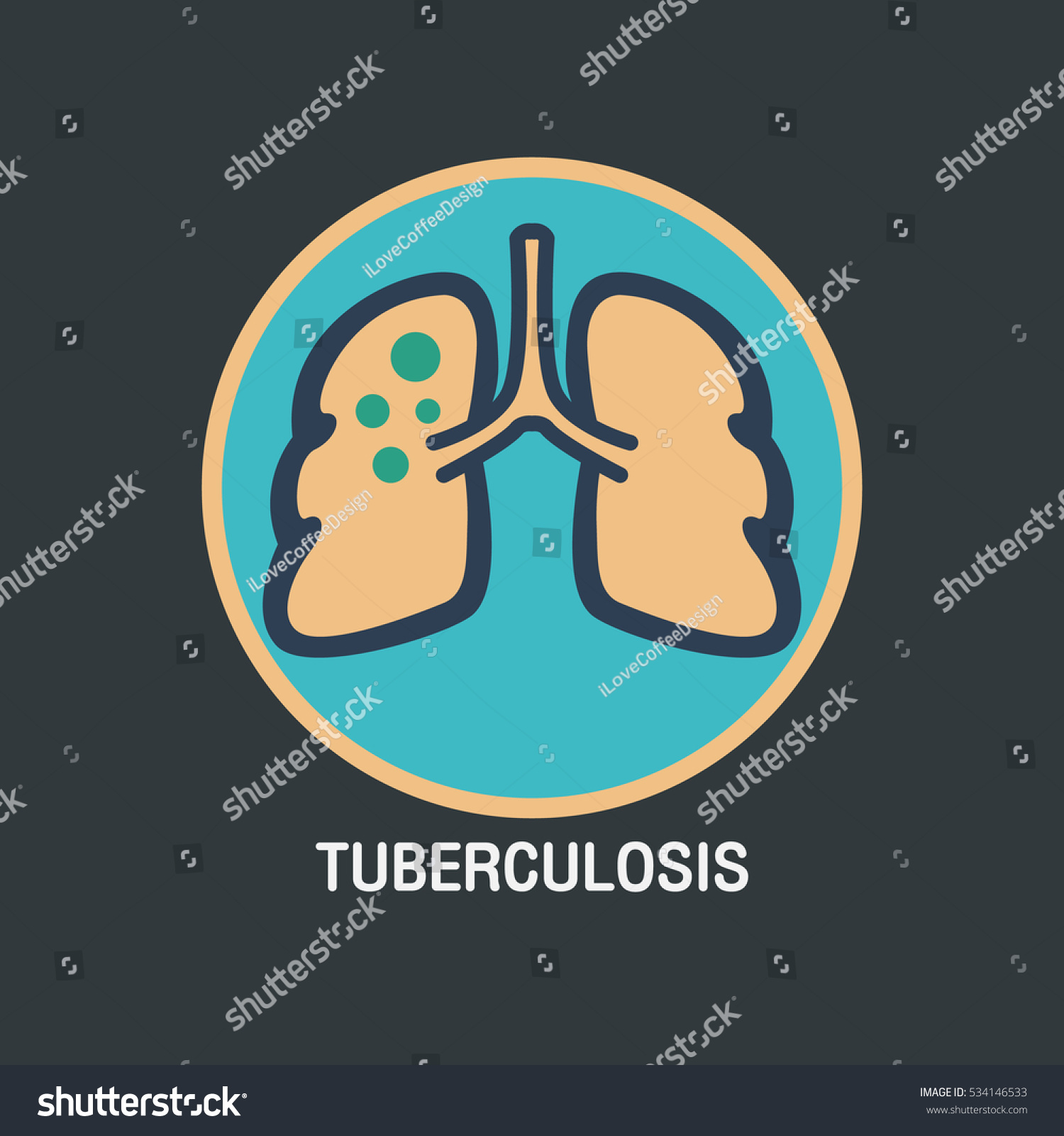 Tuberculosis Logo Vector Icon Design Stock Vector (Royalty Free) 534146533